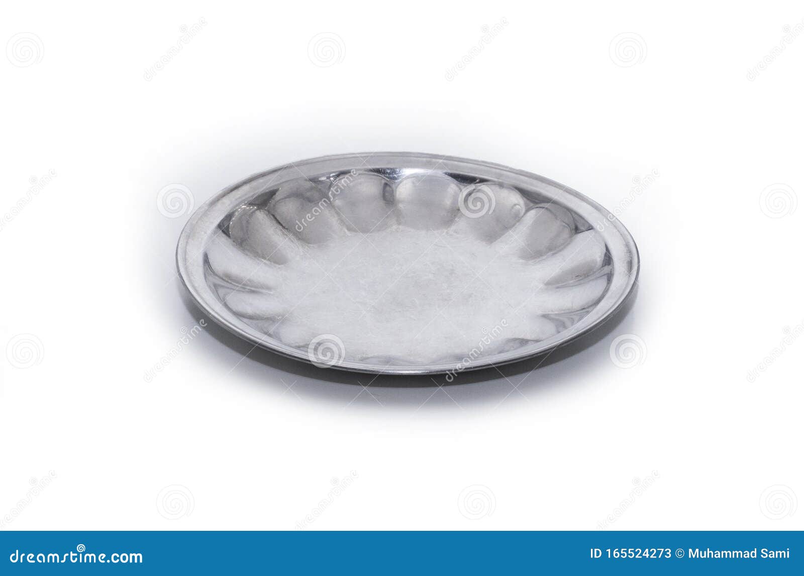 Stainless Steel Empty Plate Stock Image - Image of electronic, grey ...