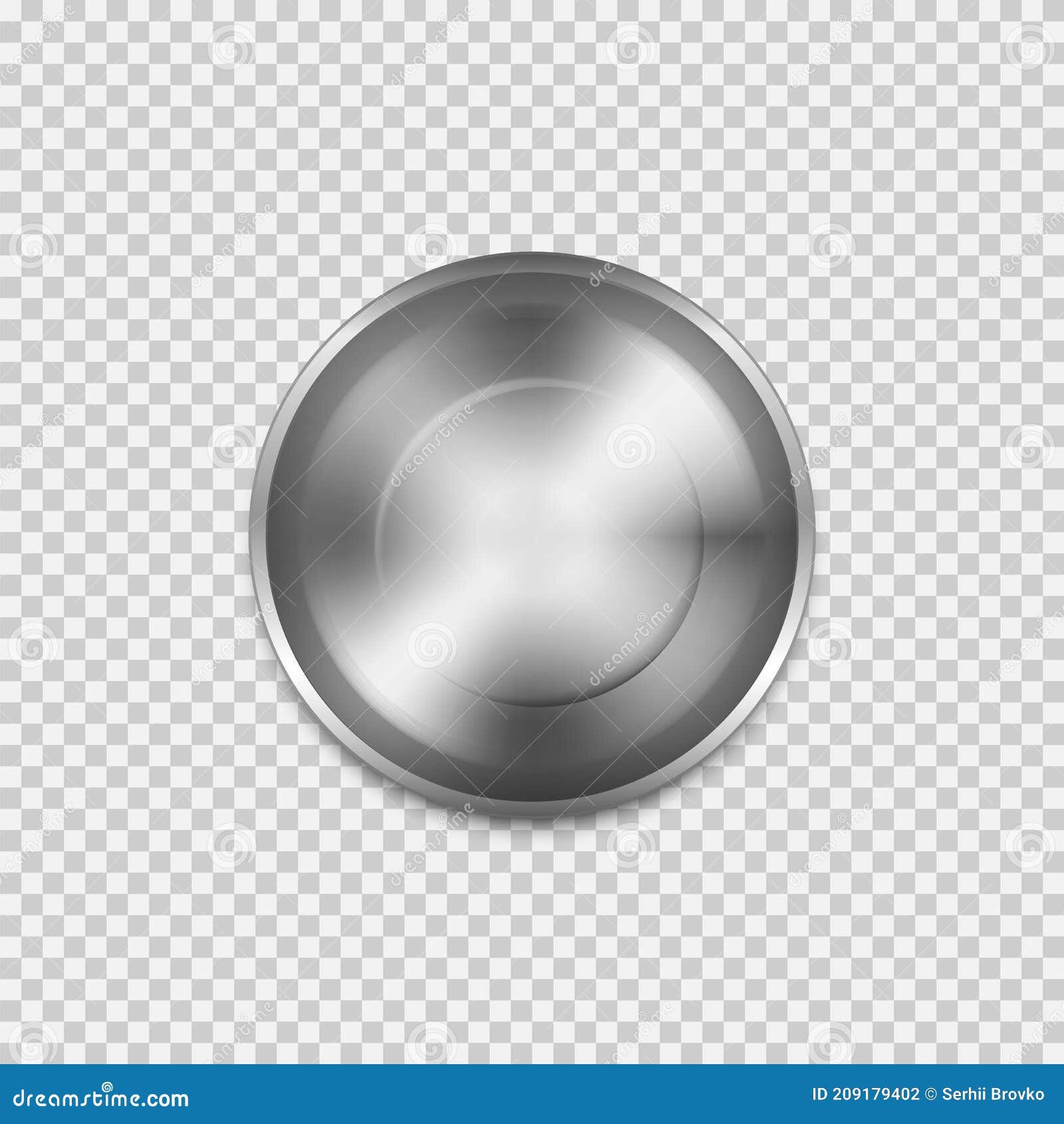 Stainless Steel Empty Plate Top View Isolated on Transparent Background ...