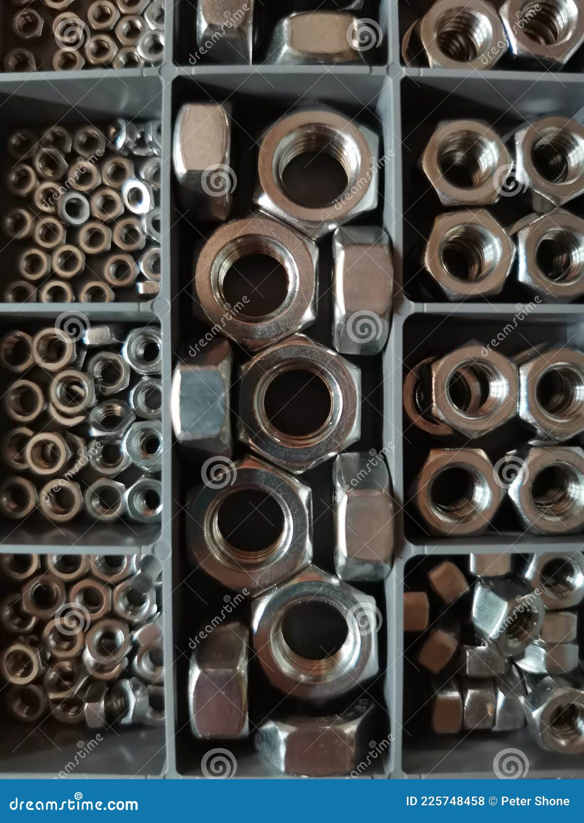 Stainless Steel Engineering Nuts A4 Stock Photo - Image of marine ...