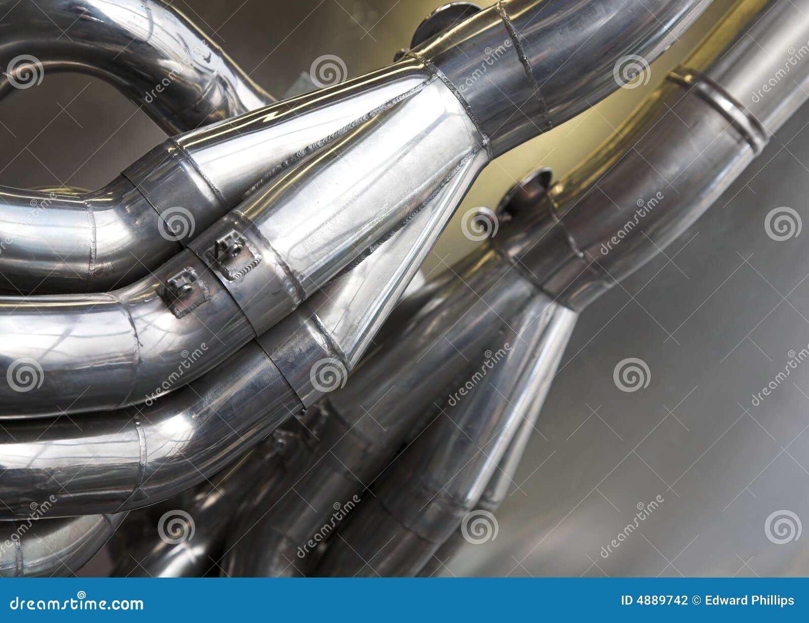 Stainless Steel Exhaust stock photo. Image of engine, stainless - 4889742