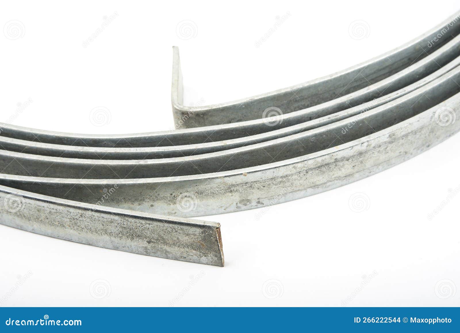 Stainless Steel Flat Bar in Roll on a White Stock Photo - Image of ...