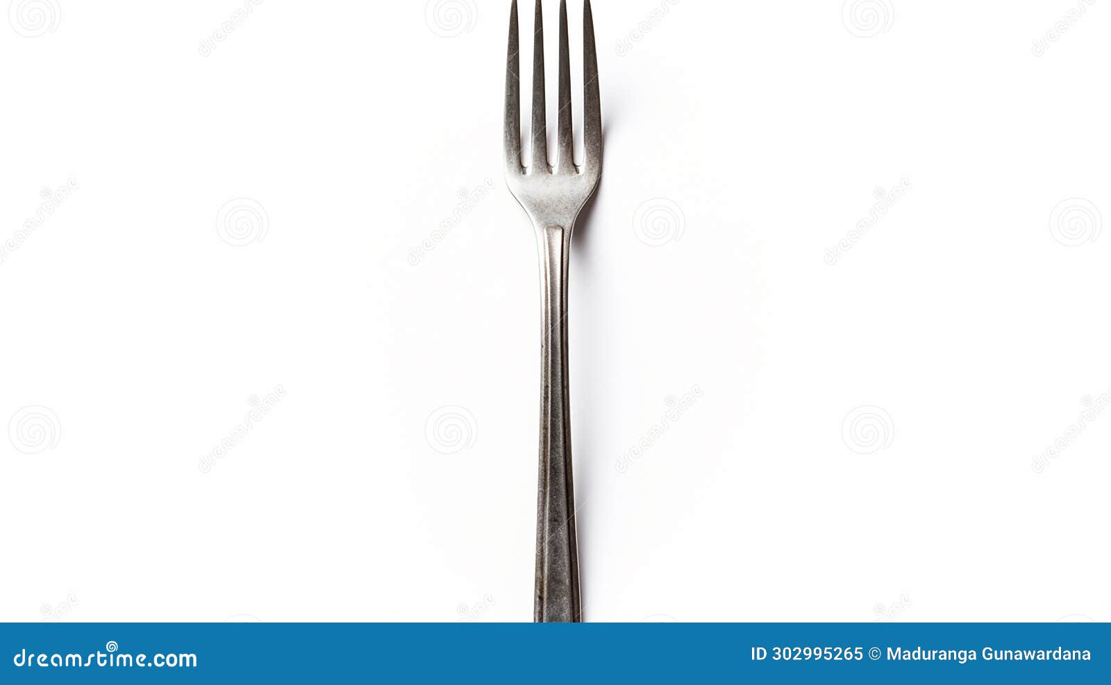 Stainless Steel Fork on White Background - Modern Cutlery Photography ...