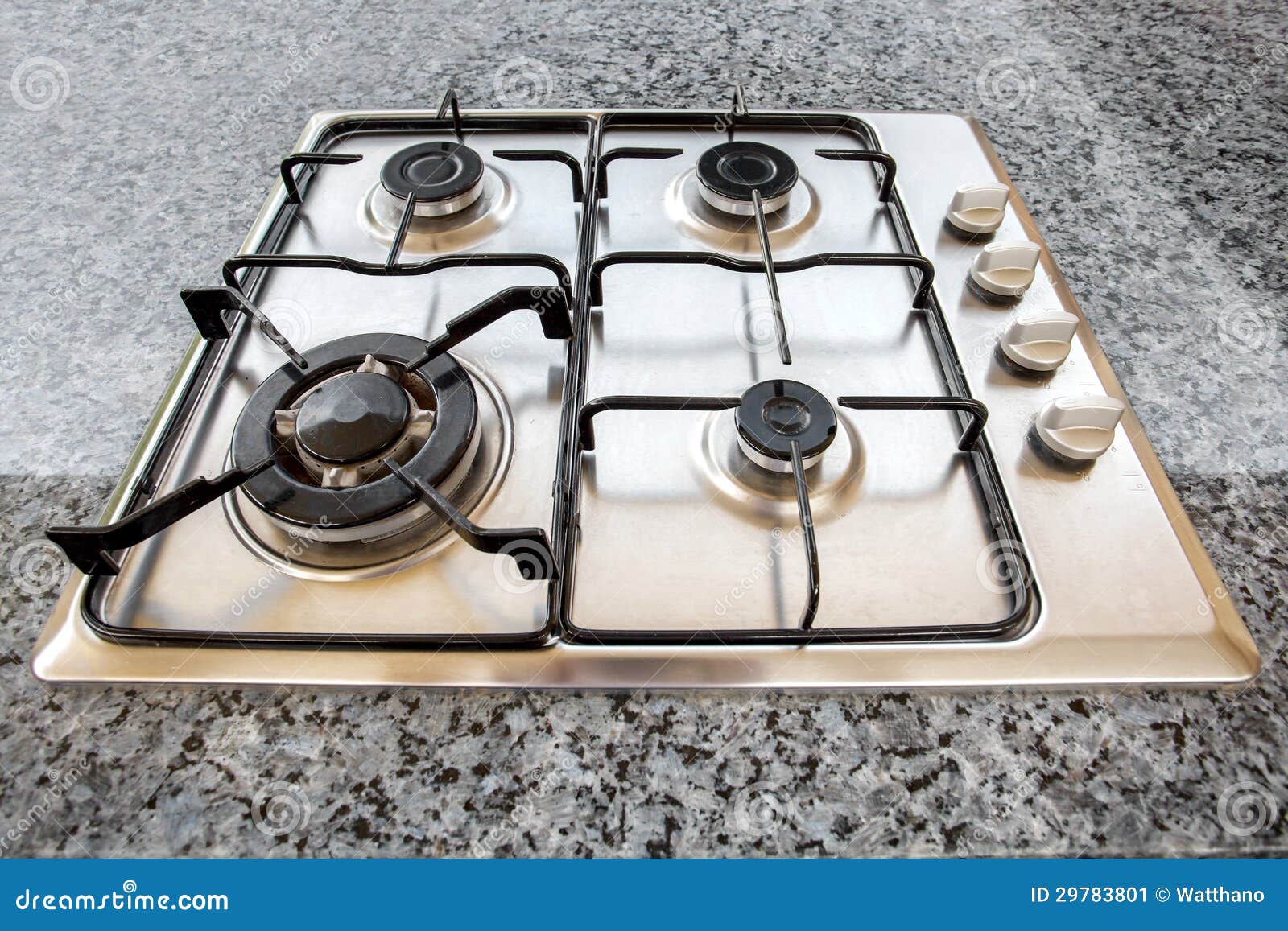 Burners on the Gas Stove in the Kitchen Stock Image - Image of domestic ...