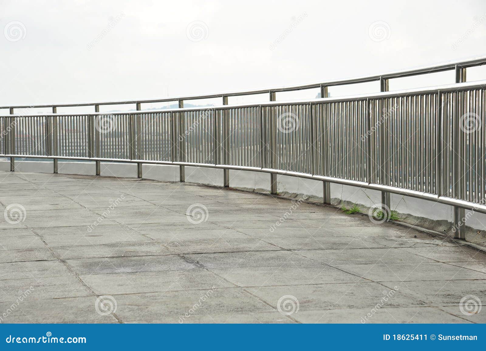 Stainless Steel Guard Rail stock image. Image of chrome - 18625411