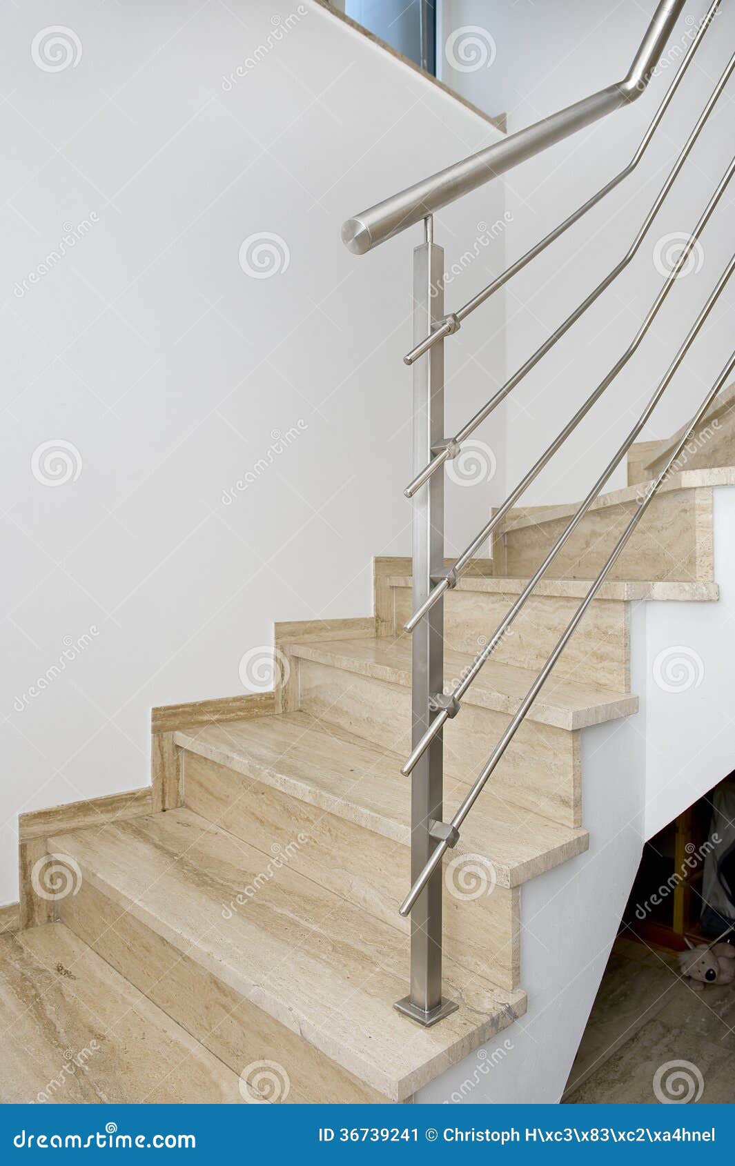 Stainless steel handrail stock image. Image of rails - 36739241