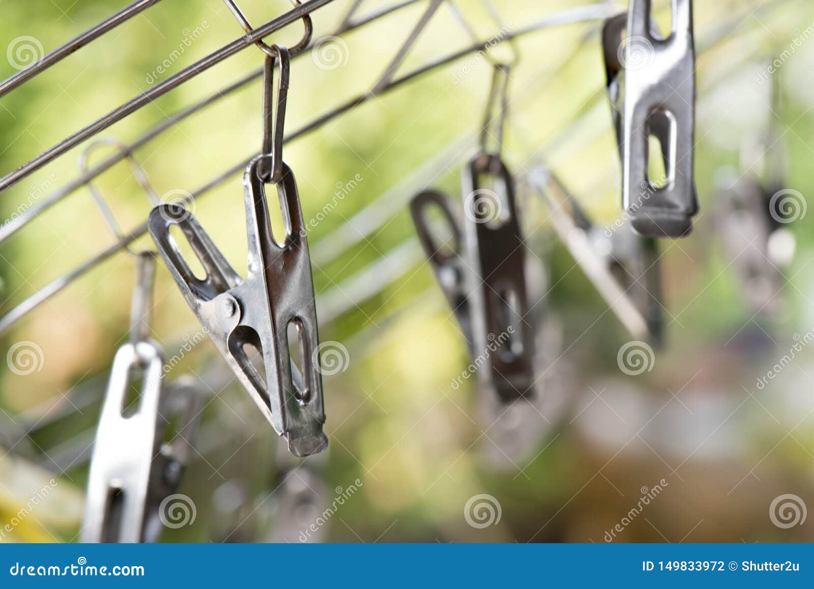 Stainless Steel Hanger Hanging, Object Concept Stock Photo - Image of ...