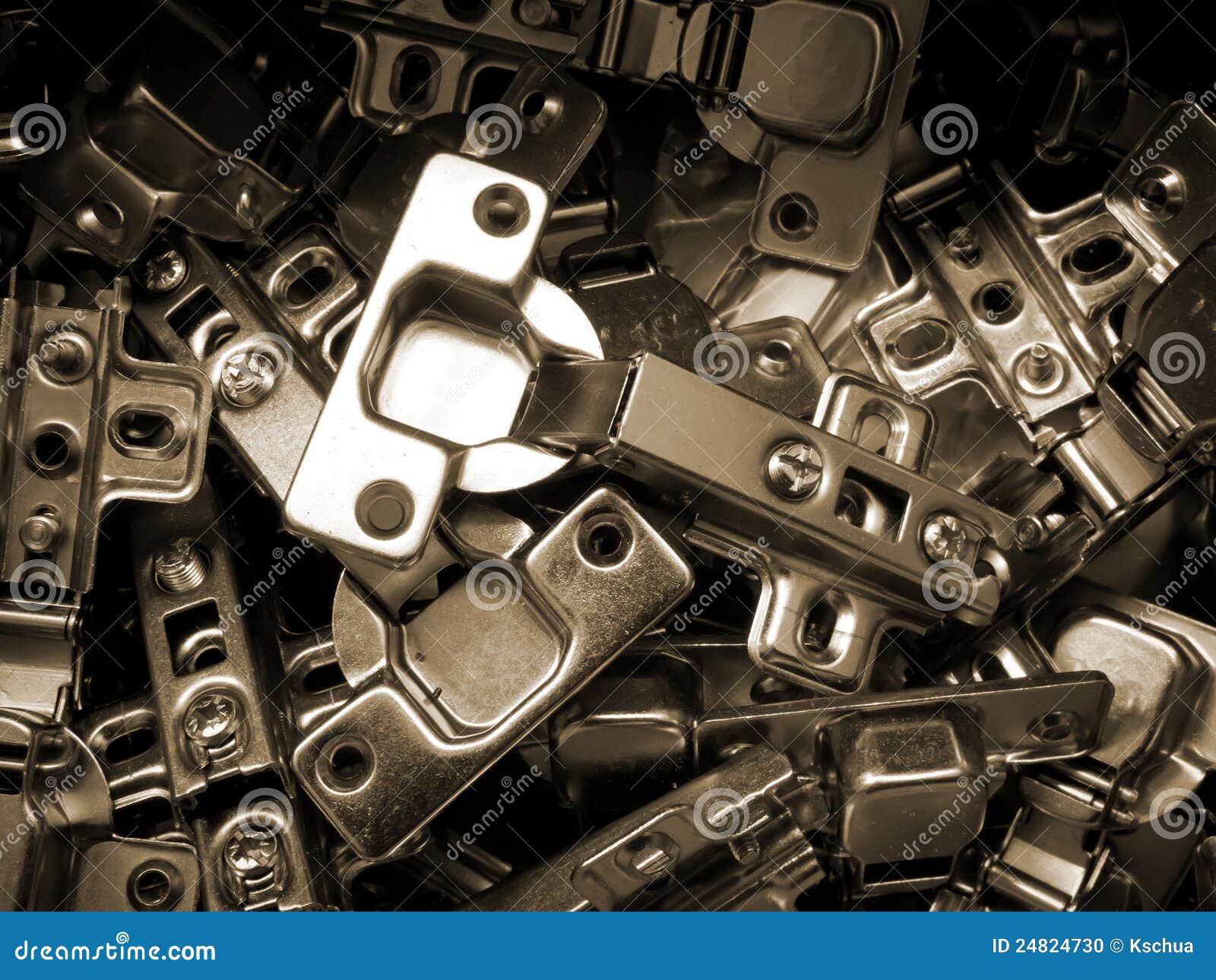 Stainless steel hinges stock photo. Image of swing, carpentry - 24824730