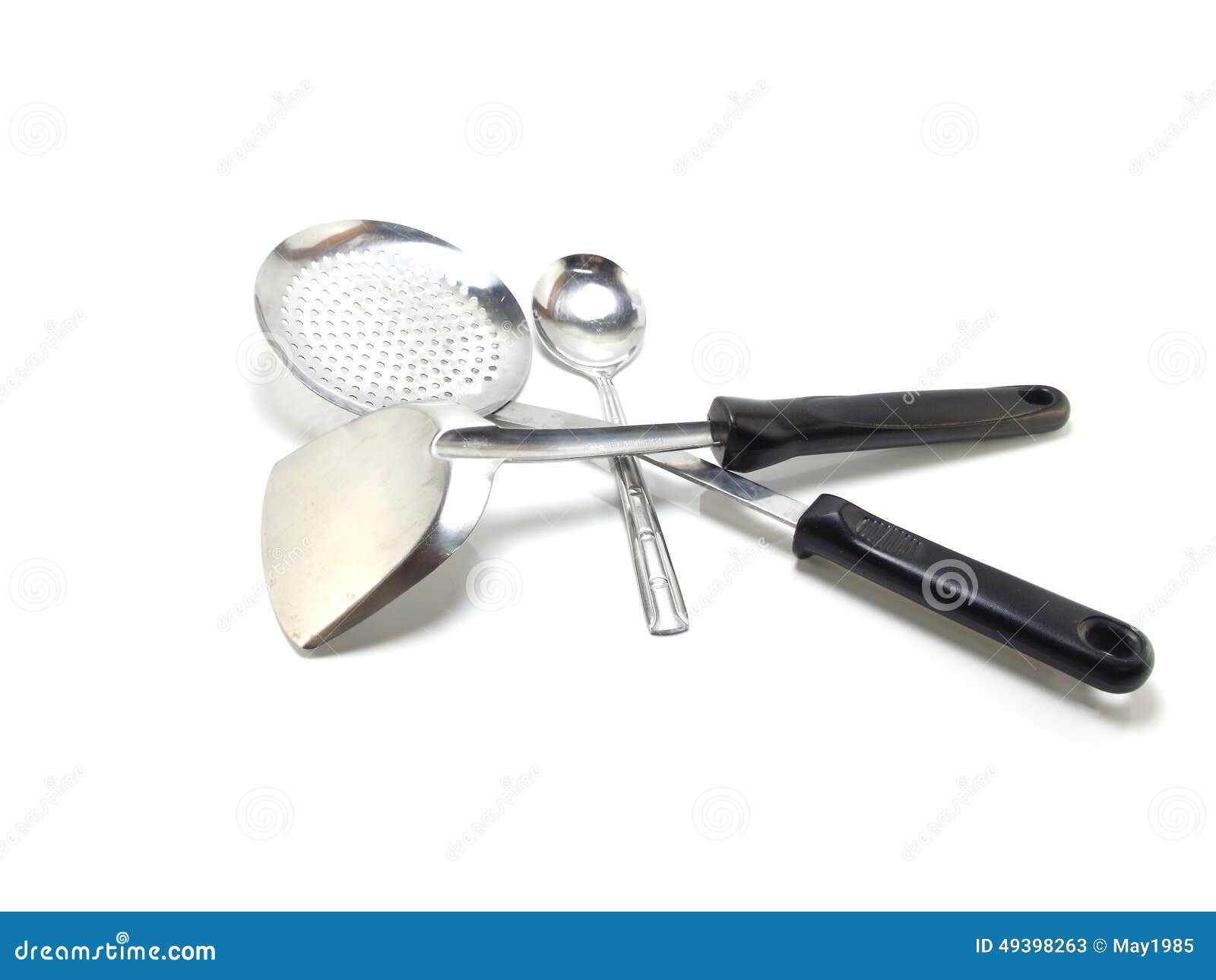 Stainless Steel Kitchen Tools Stock Image - Image of stainless, tools ...