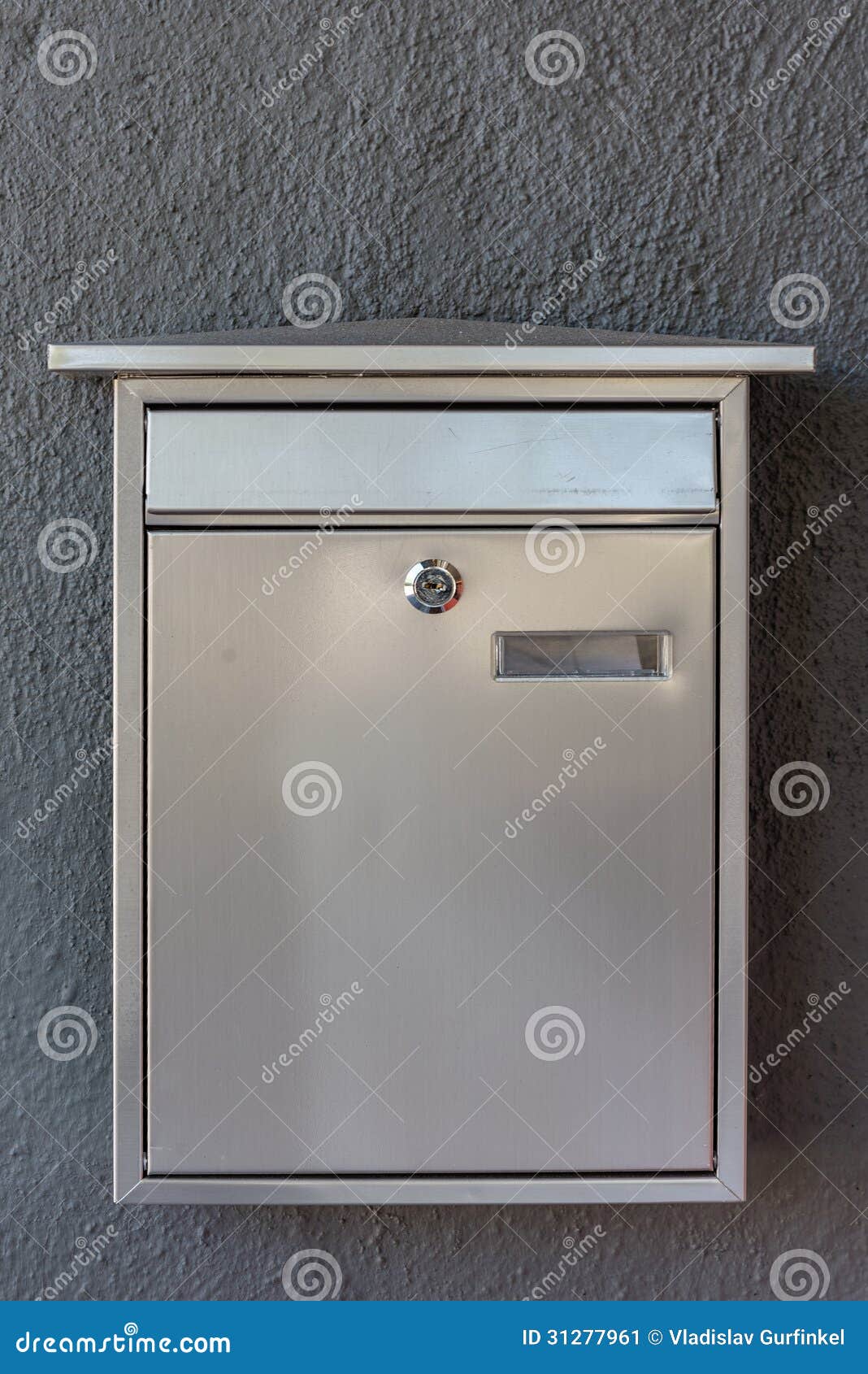 Stainless Steel Letters Box Stock Image - Image of texture, residential ...
