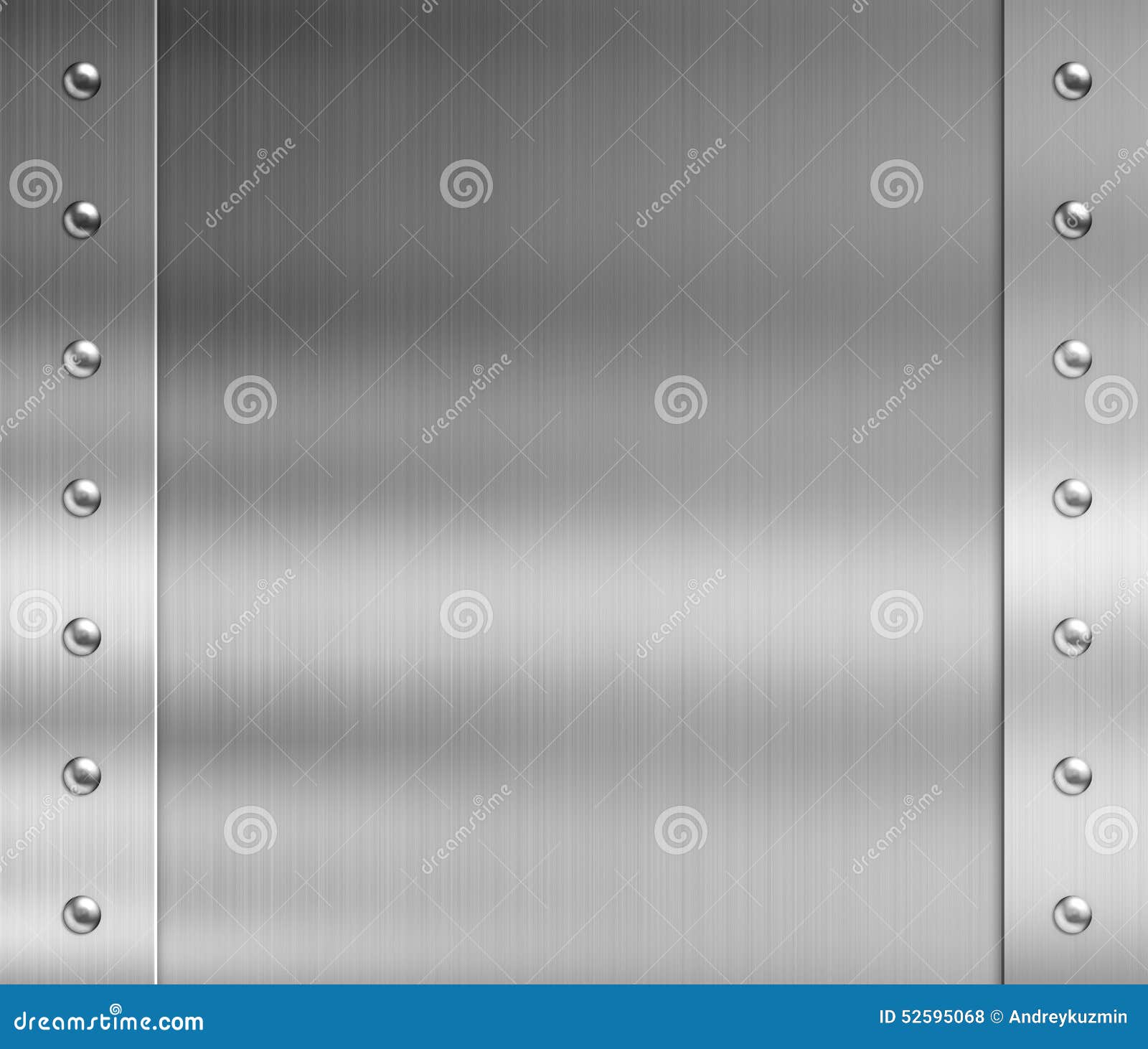 Stainless Steel Metal Frame with Rivets Stock Illustration ...