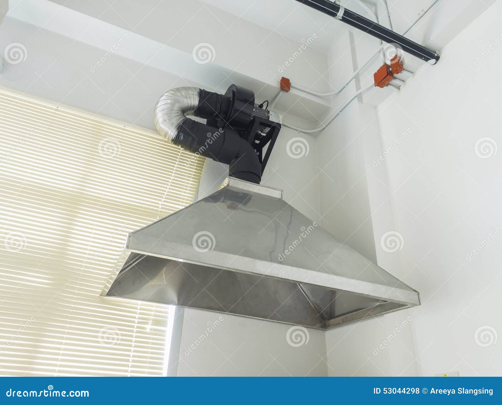 Stainless Steel Metal Ventilating Chimney Stock Photo - Image of ...
