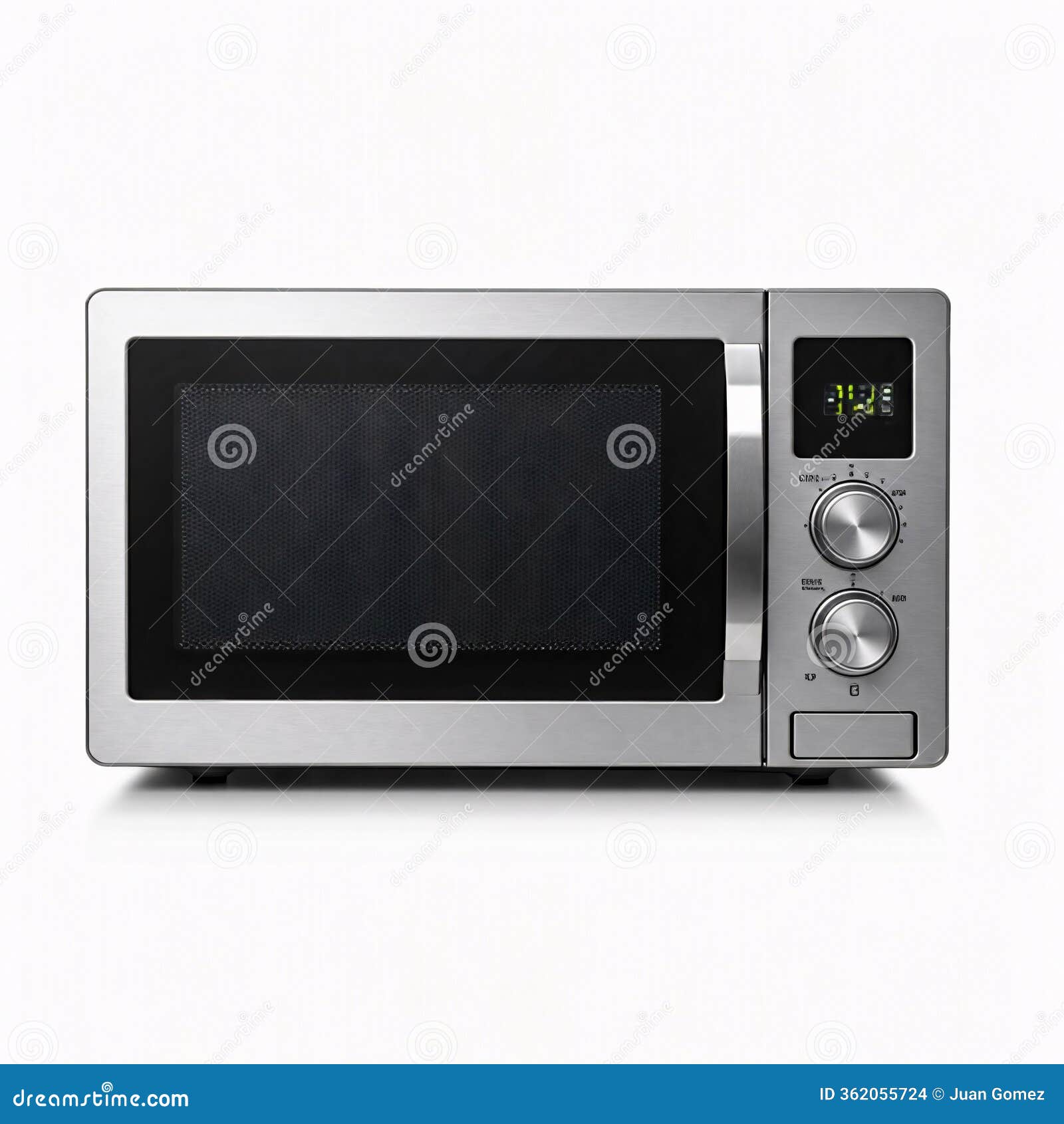 Microwave Oven Isolated on White Background. 3d Illustration Front View ...