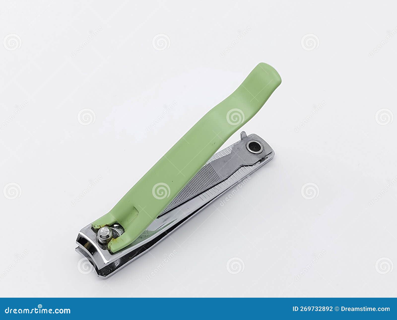 Stainless Steel Nail Clipper Isolated on a White Background Stock Photo ...
