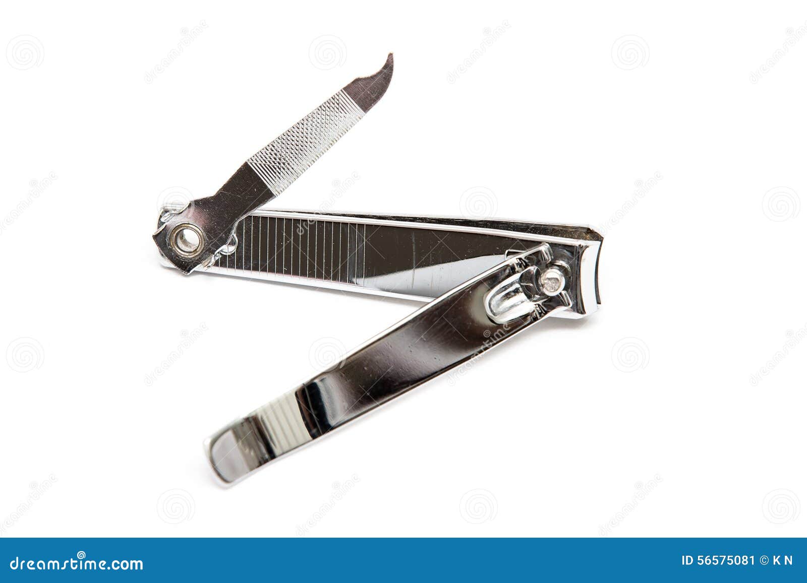 Stainless Steel Nail Cutter Isolated on White Stock Image - Image of ...