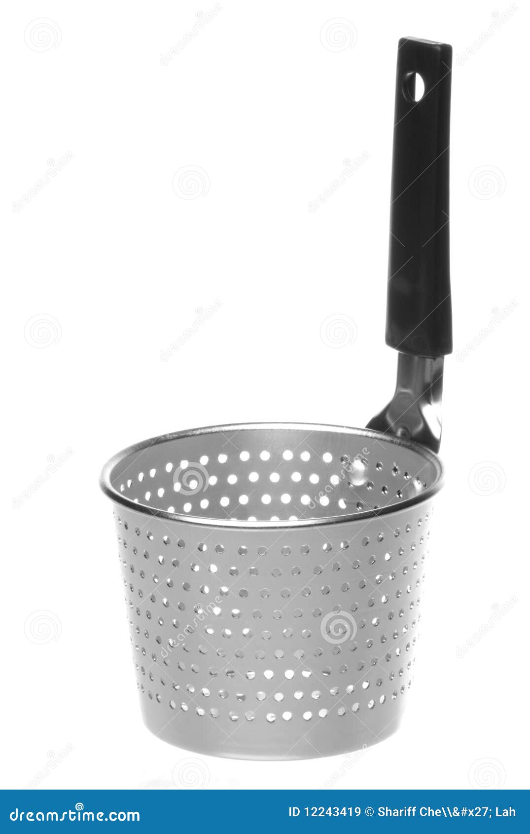 Stainless Steel Noodle Strainer Isolated Stock Image - Image of chinese ...