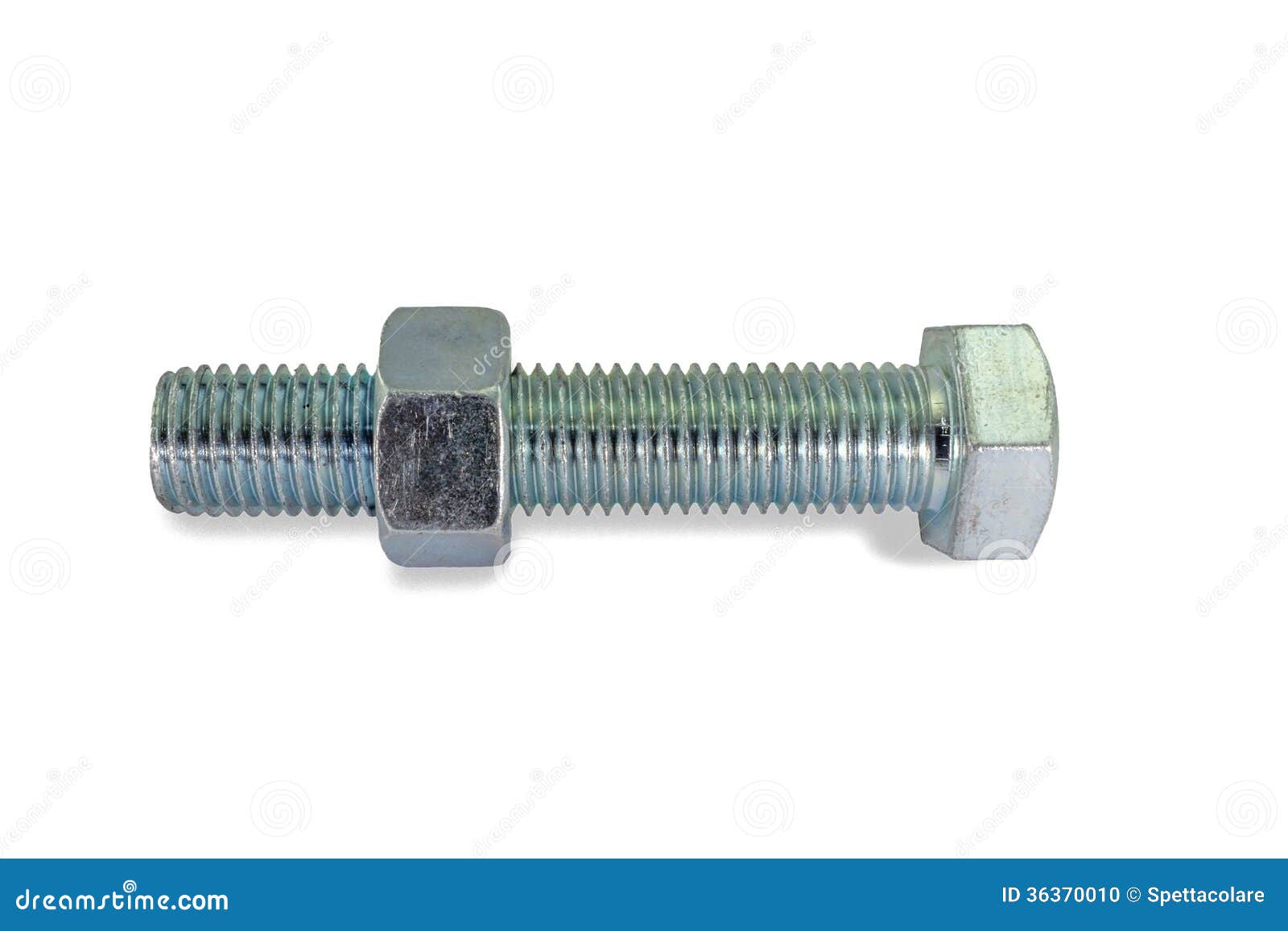 Stainless Steel Nut and Bolt Stock Photo - Image of fastening, macro ...