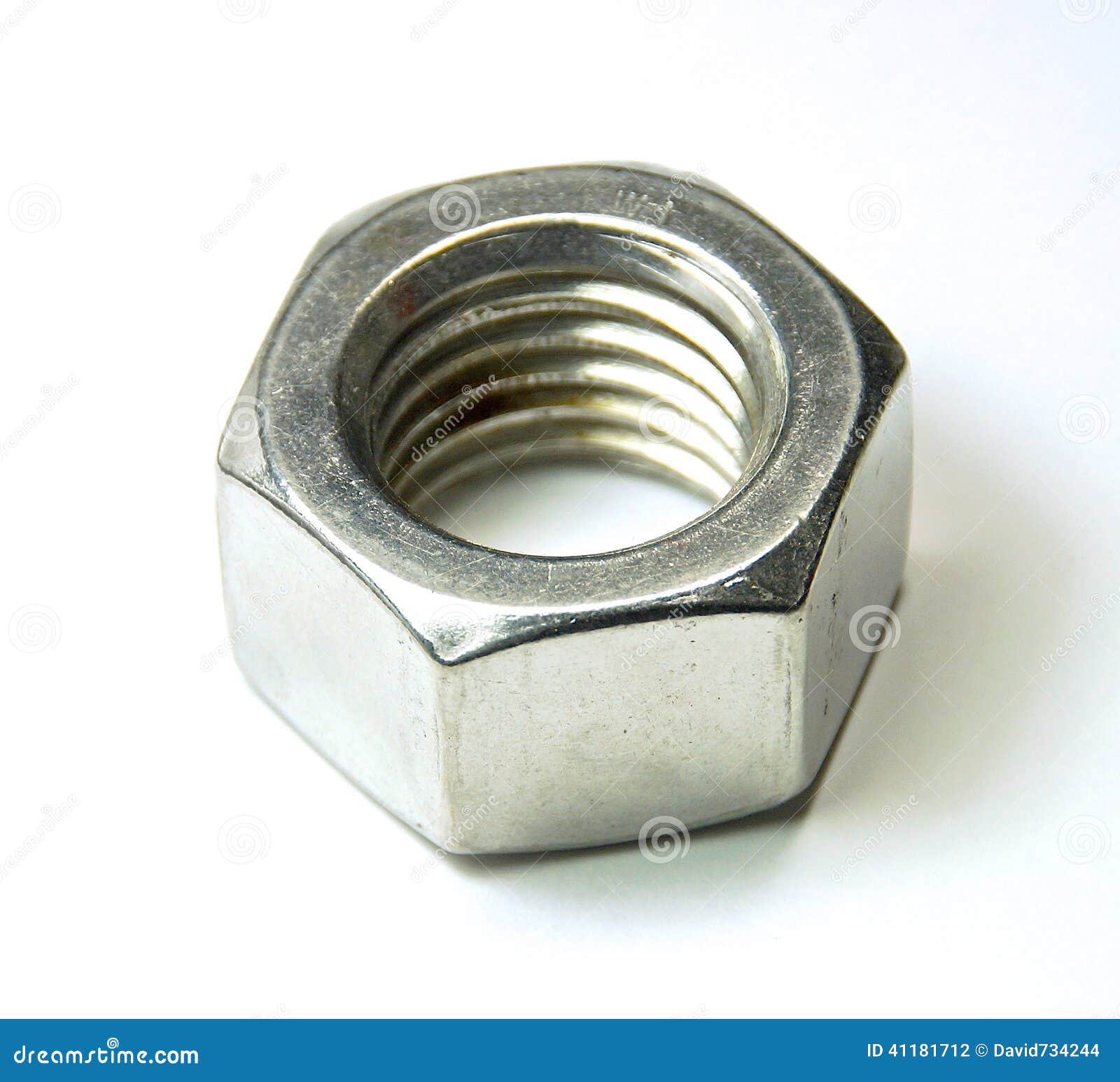 Stainless steel nut stock photo. Image of construction - 41181712
