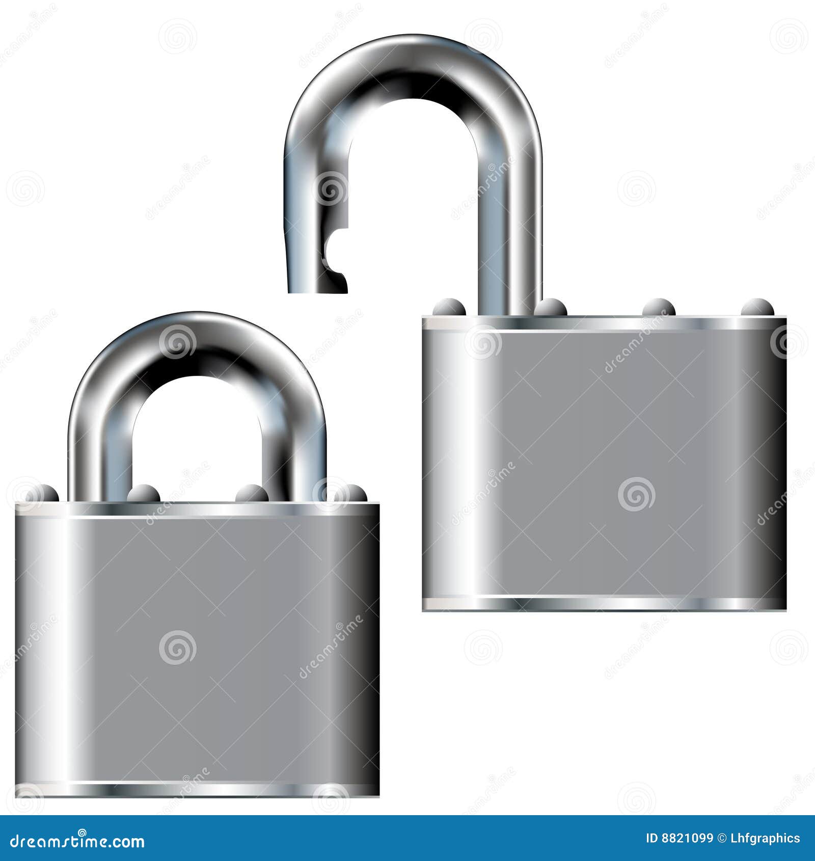 Stainless Steel Padlock - Vector Stock Vector - Illustration of steel ...