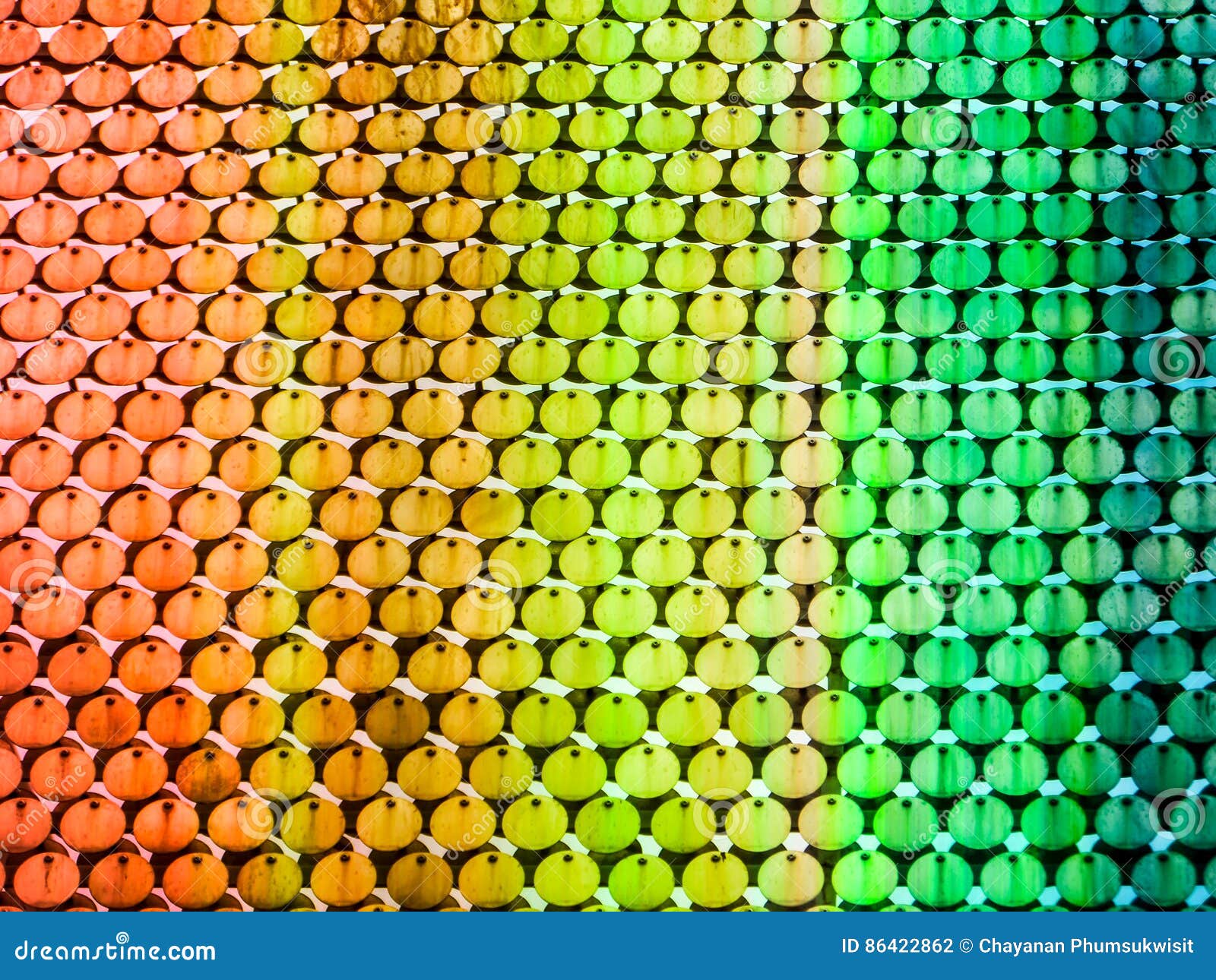 Stainless Steel Pieces Gradient Green Yellow Stock Photo - Image of ...