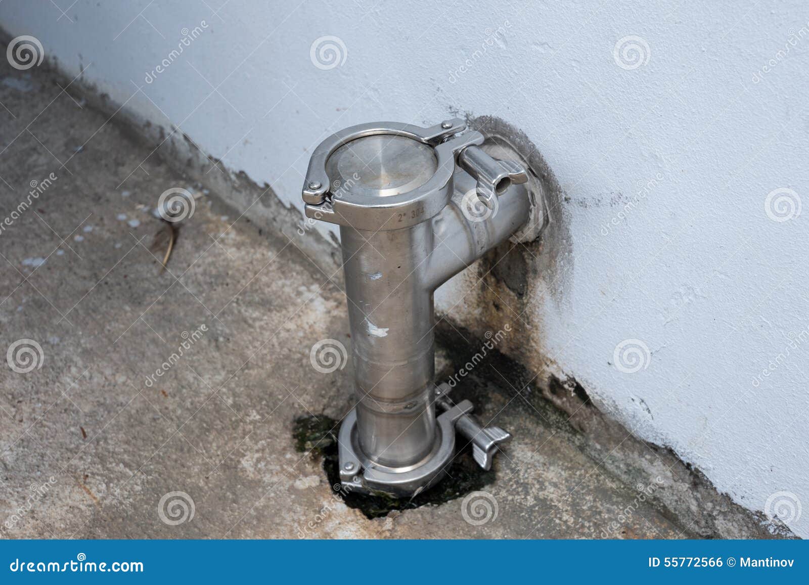 Stainless Steel Pipe Connection Stock Photo - Image of processing ...