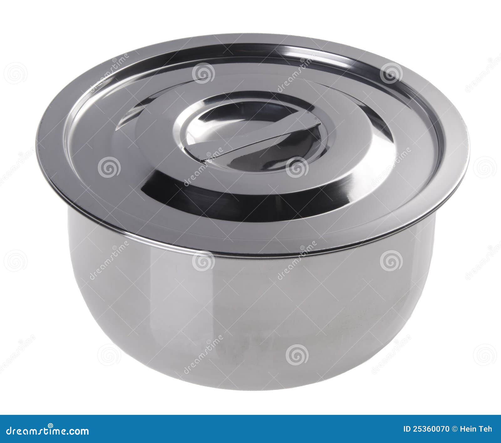 Stainless Steel Pot with Top Cover Stock Photo - Image of domestic ...