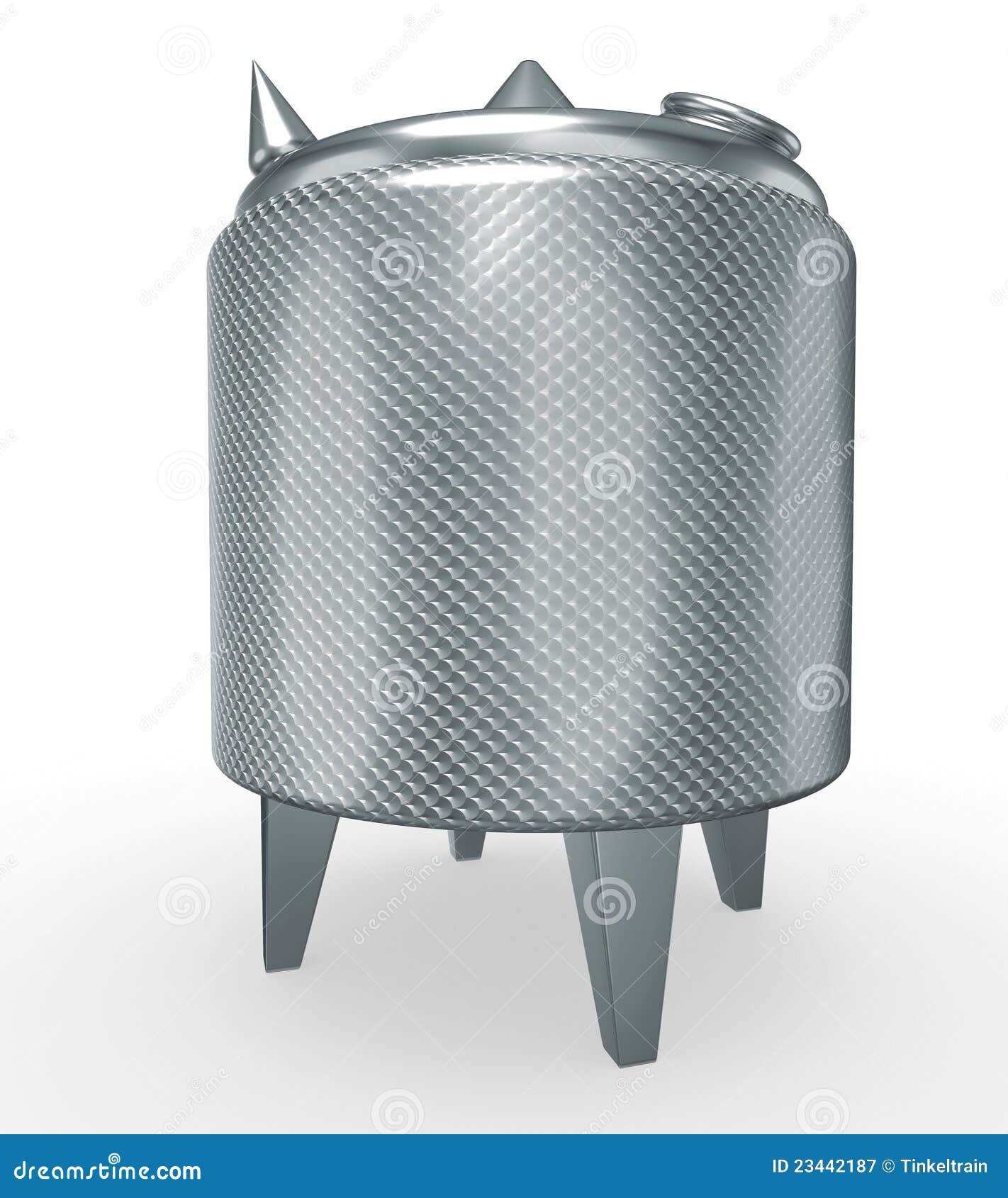 Stainless Steel Pressure Tank Stock Illustration - Illustration of food ...
