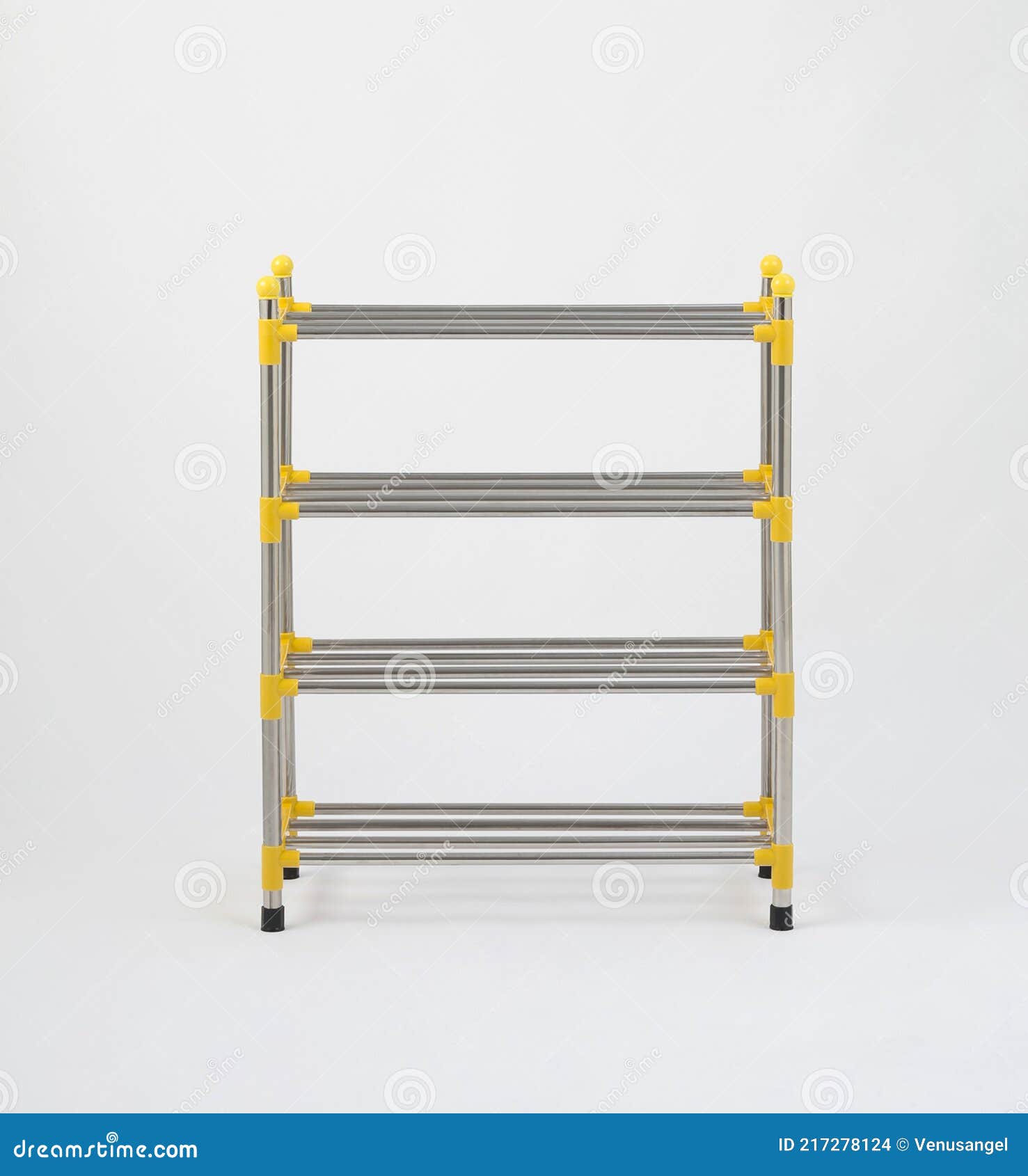Stainless Steel Racks Isolated on White Stock Photo - Image of design ...