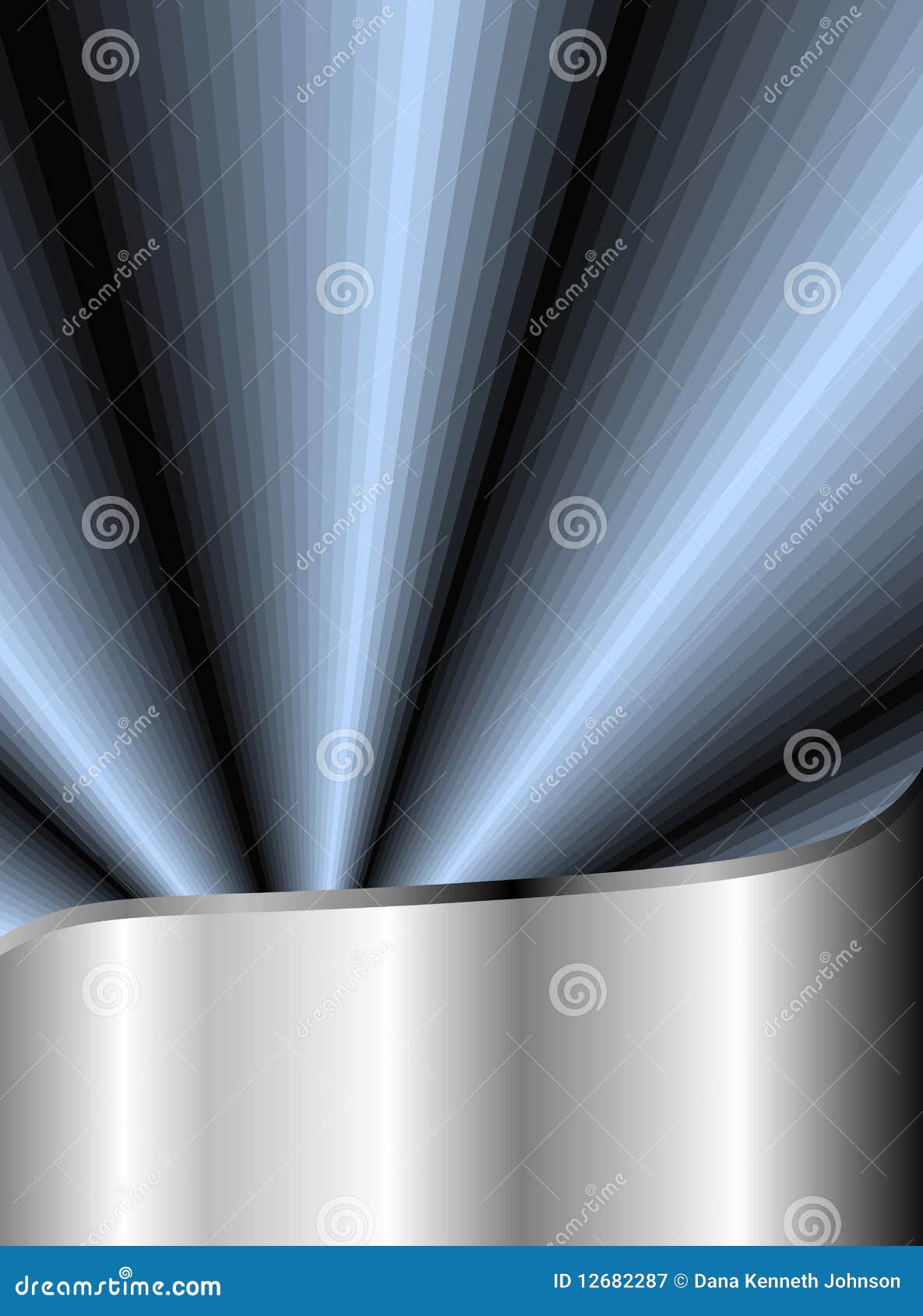 Stainless Steel and Radiant Blue Stock Illustration - Illustration of ...