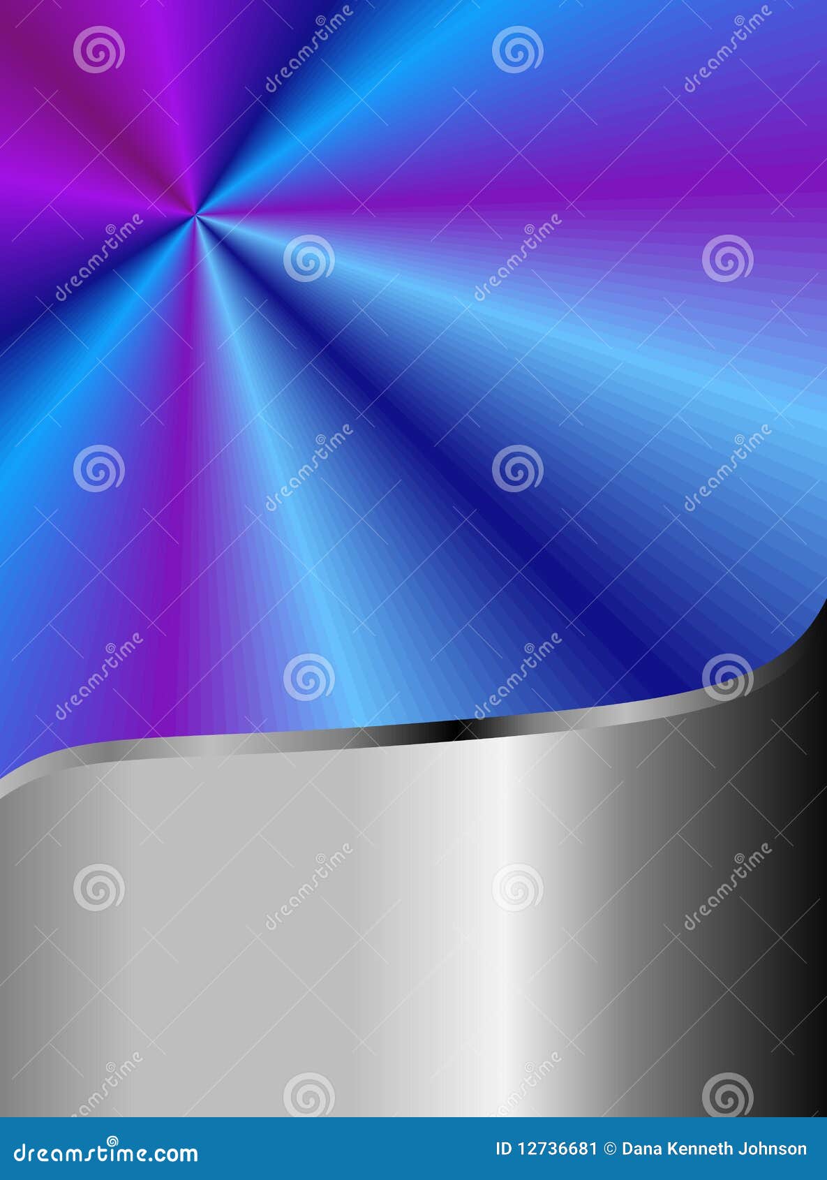 Stainless Steel and Radiant Blue Stock Illustration - Illustration of ...