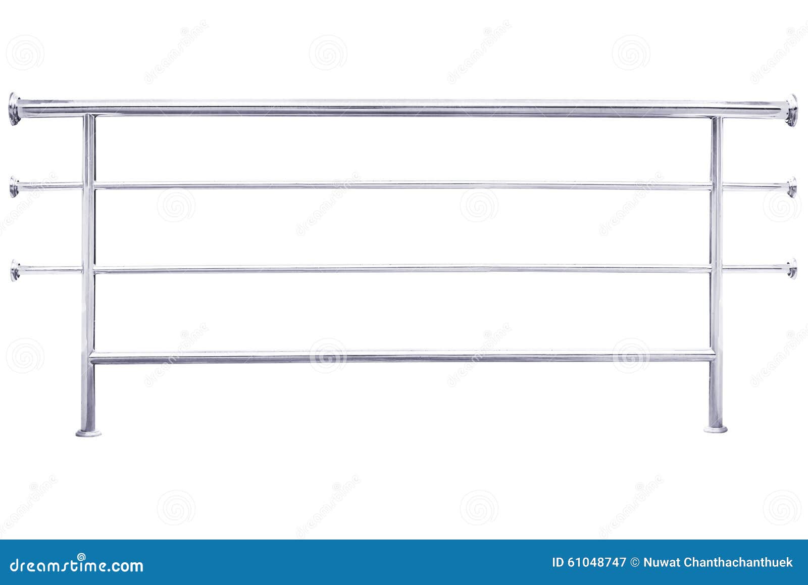 Stainless steel railing. stock image. Image of business - 61048747