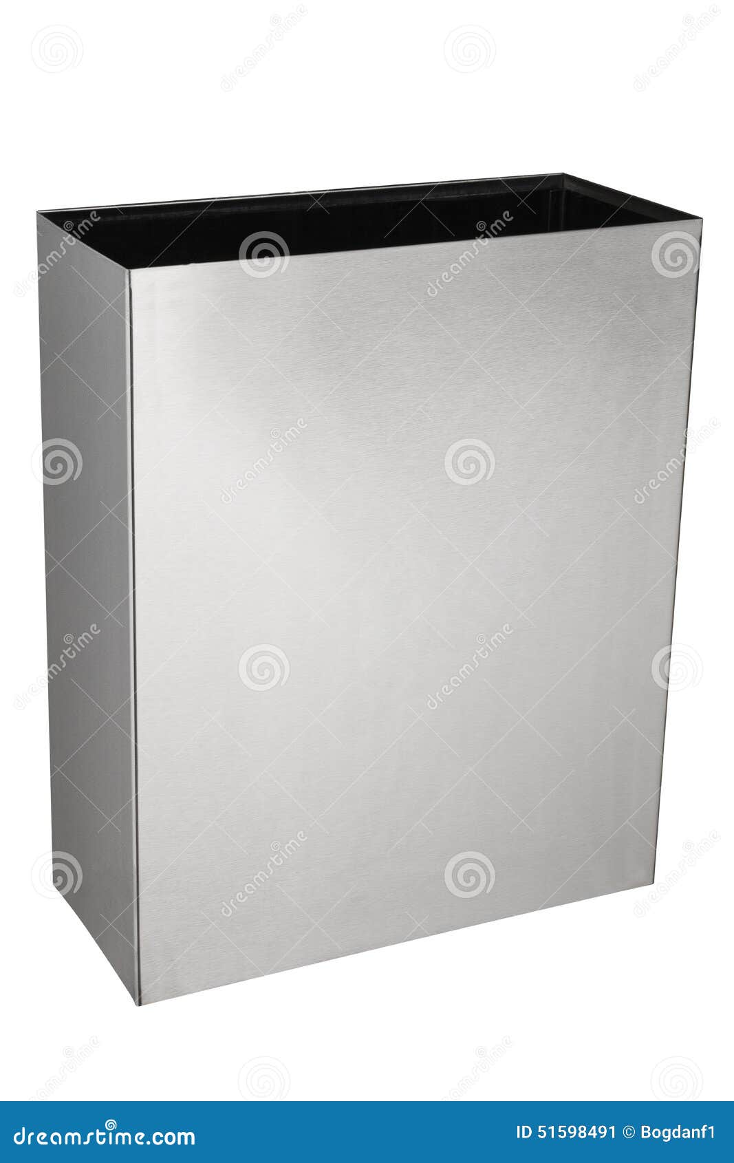 Rectangular Trash Box Stainless Steel Stock Image - Image of concept ...