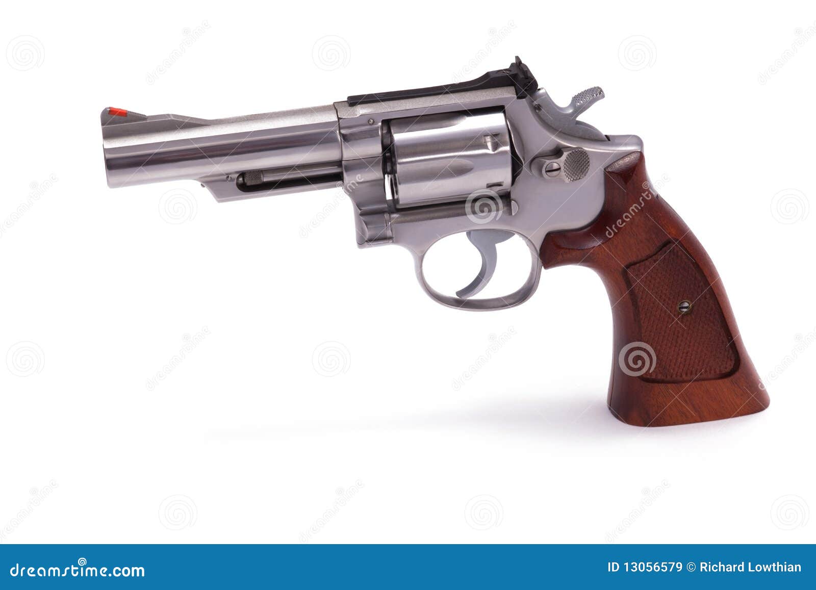 Stainless Steel Revolver stock image. Image of safety - 13056579