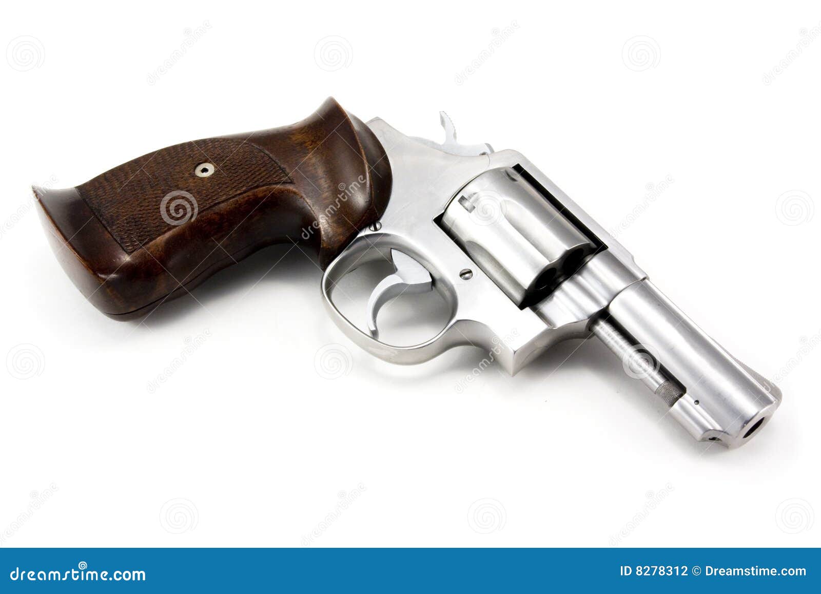 Stainless Steel Revolver stock photo. Image of special - 8278312