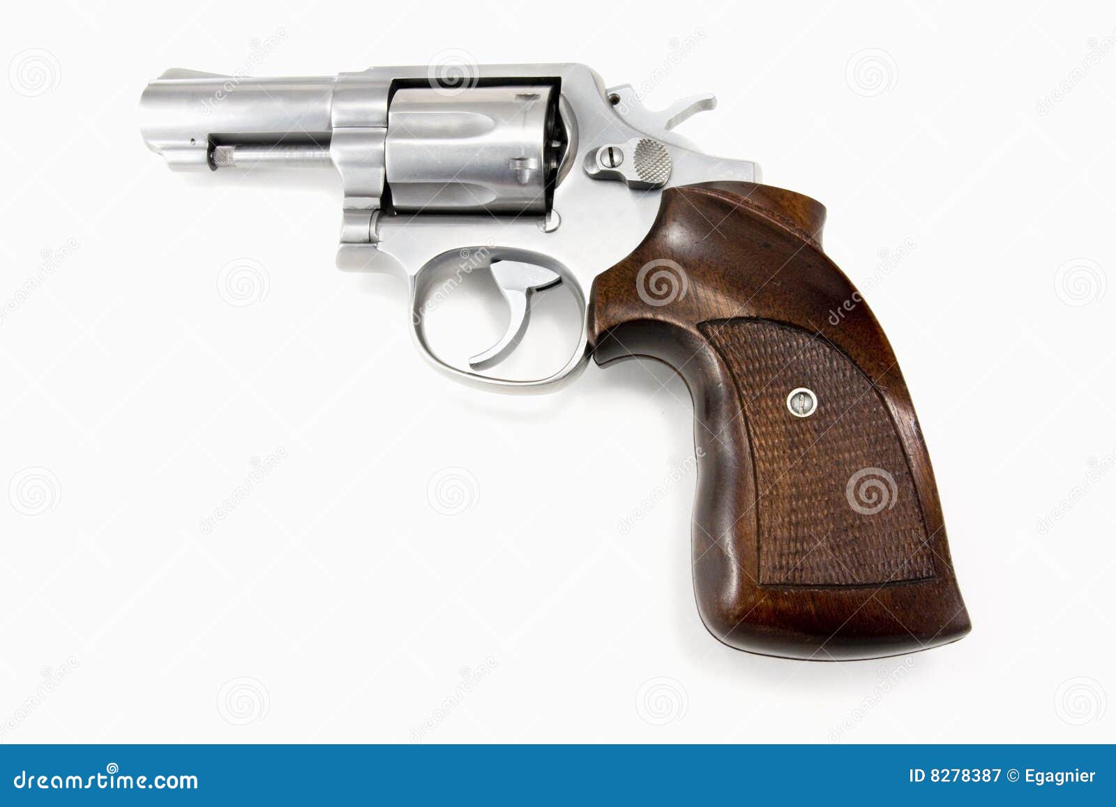 Stainless Steel Revolver stock image. Image of silver - 8278387