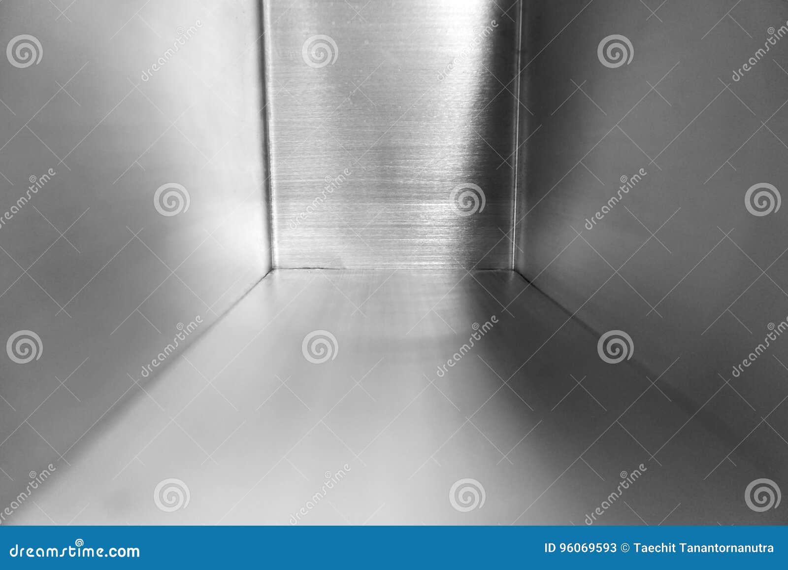 Stainless steel room stock image. Image of brushed, smooth - 96069593