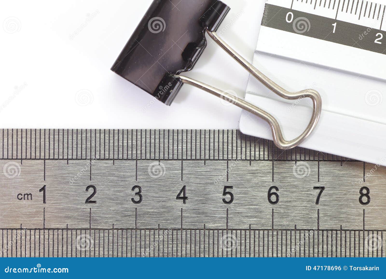 Stainless steel ruler stock photo. Image of business - 47178696