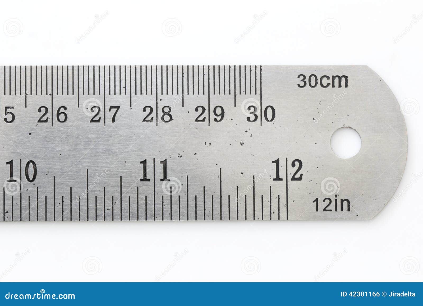 Stainless Steel Ruler stock photo. Image of number, ruler - 42301166