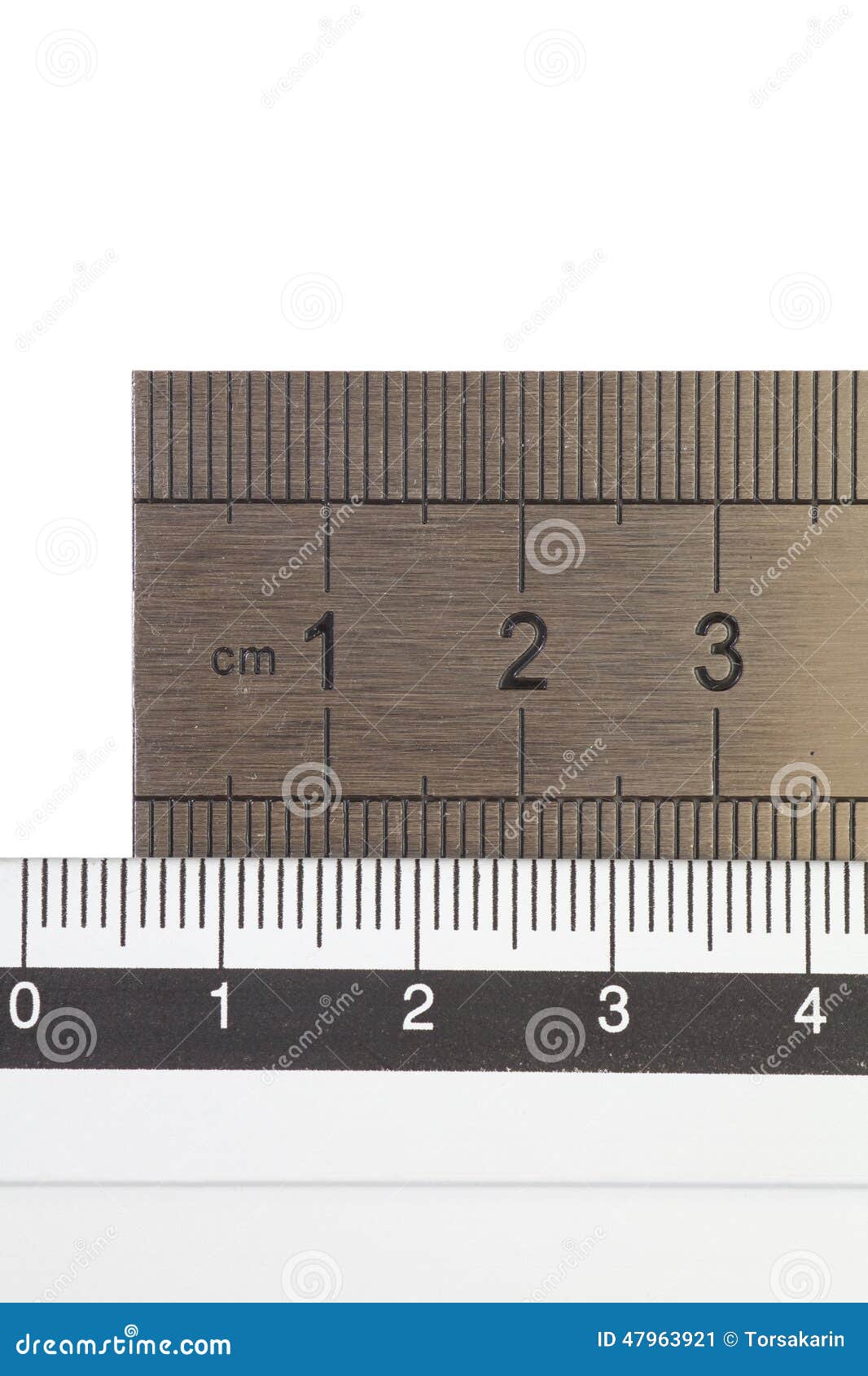 Stainless steel ruler stock image. Image of white, measure - 47963921