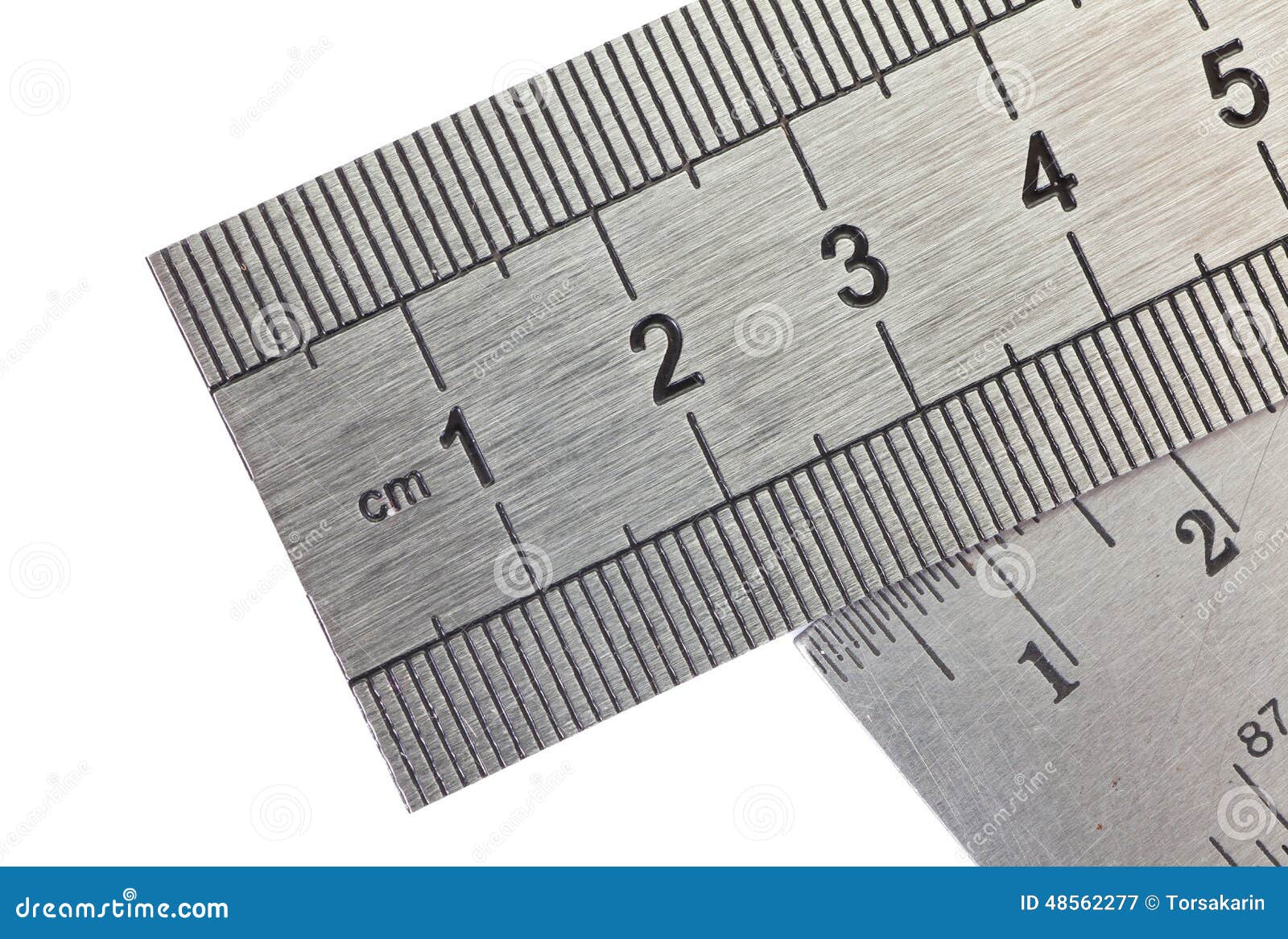 Stainless steel ruler stock image. Image of gray, background - 48562277