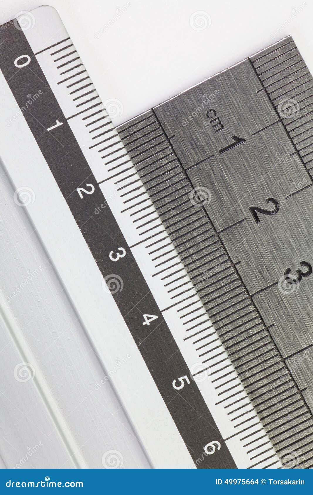 Stainless steel ruler stock photo. Image of steel, metal - 49975664