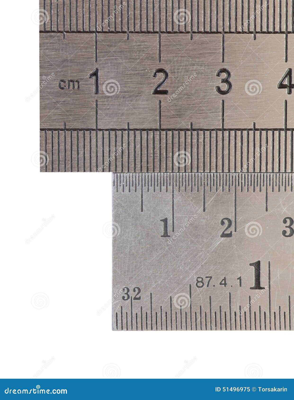 Stainless steel ruler stock image. Image of construction - 51496975