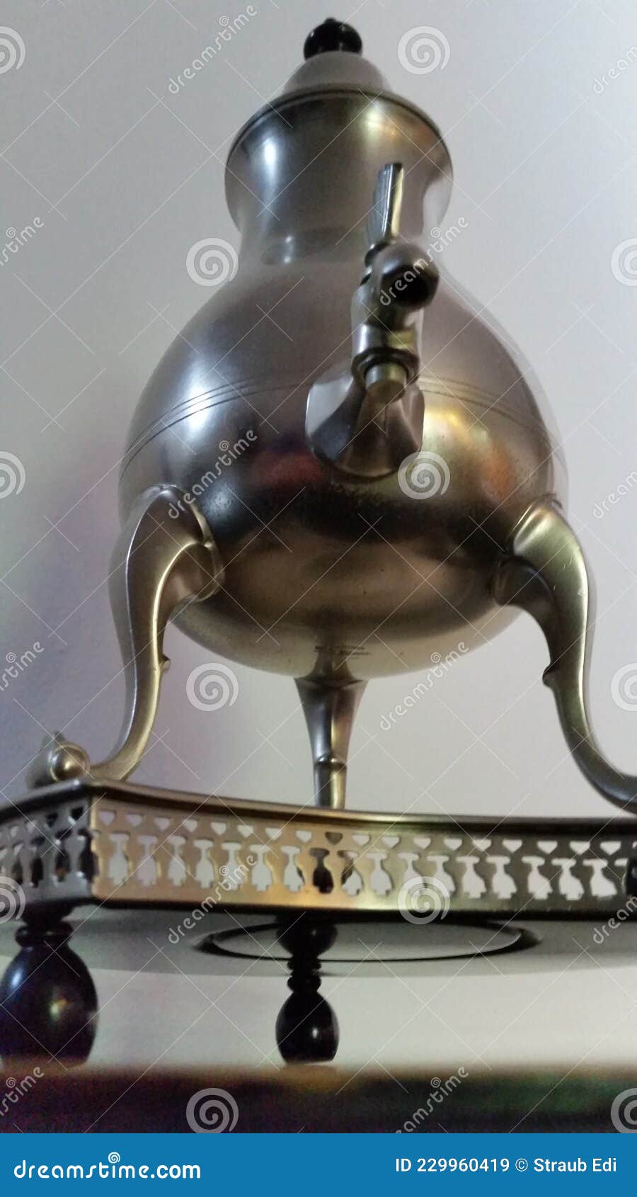 Stainless steel samovar stock image. Image of inox, samovar - 229960419