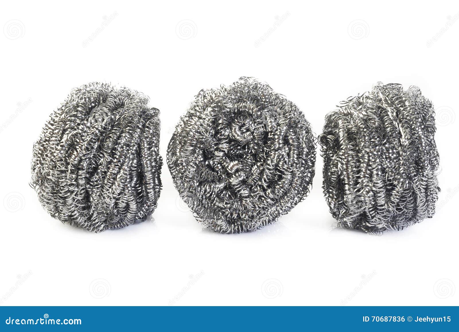 Stainless Steel Scourer at on White Background Stock Photo - Image of ...