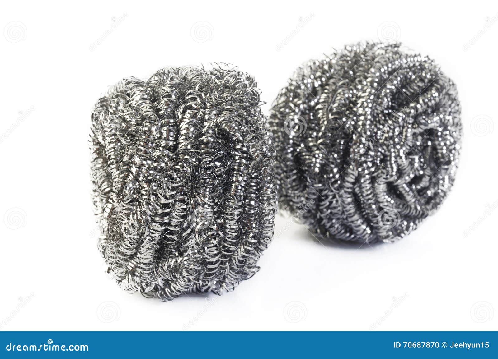 Stainless Steel Scourer at on White Background Stock Photo - Image of ...