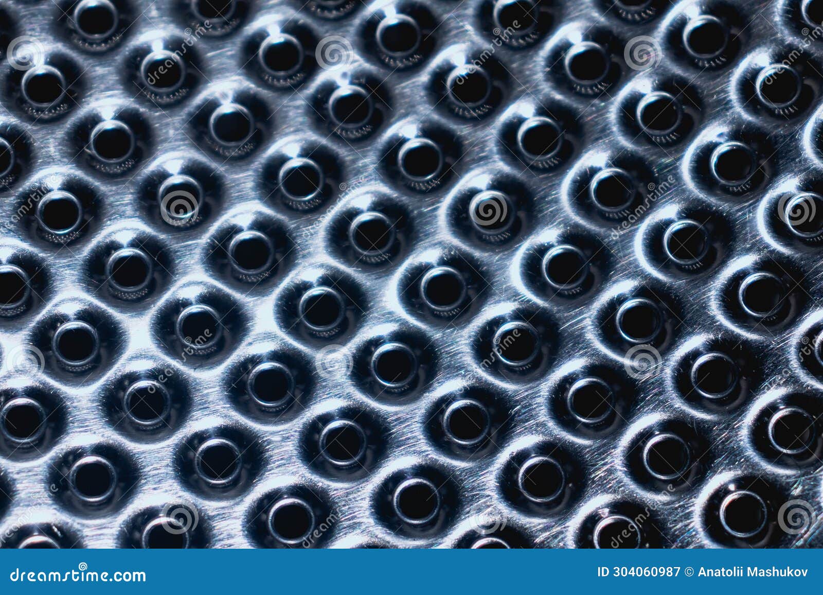 Stainless Steel Sheet Cut Surface, Cells on the Inside of the Washing ...