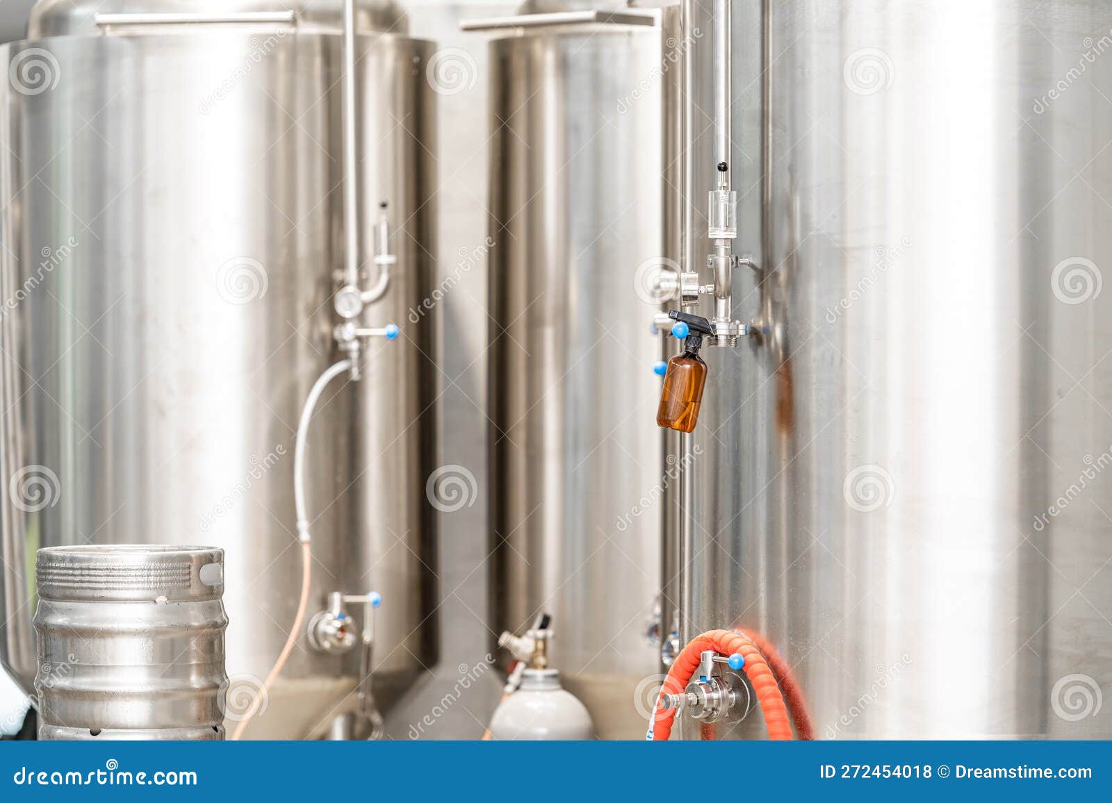 Stainless Steel Tanks for Brewing Beer in a Brewery Stock Photo - Image ...