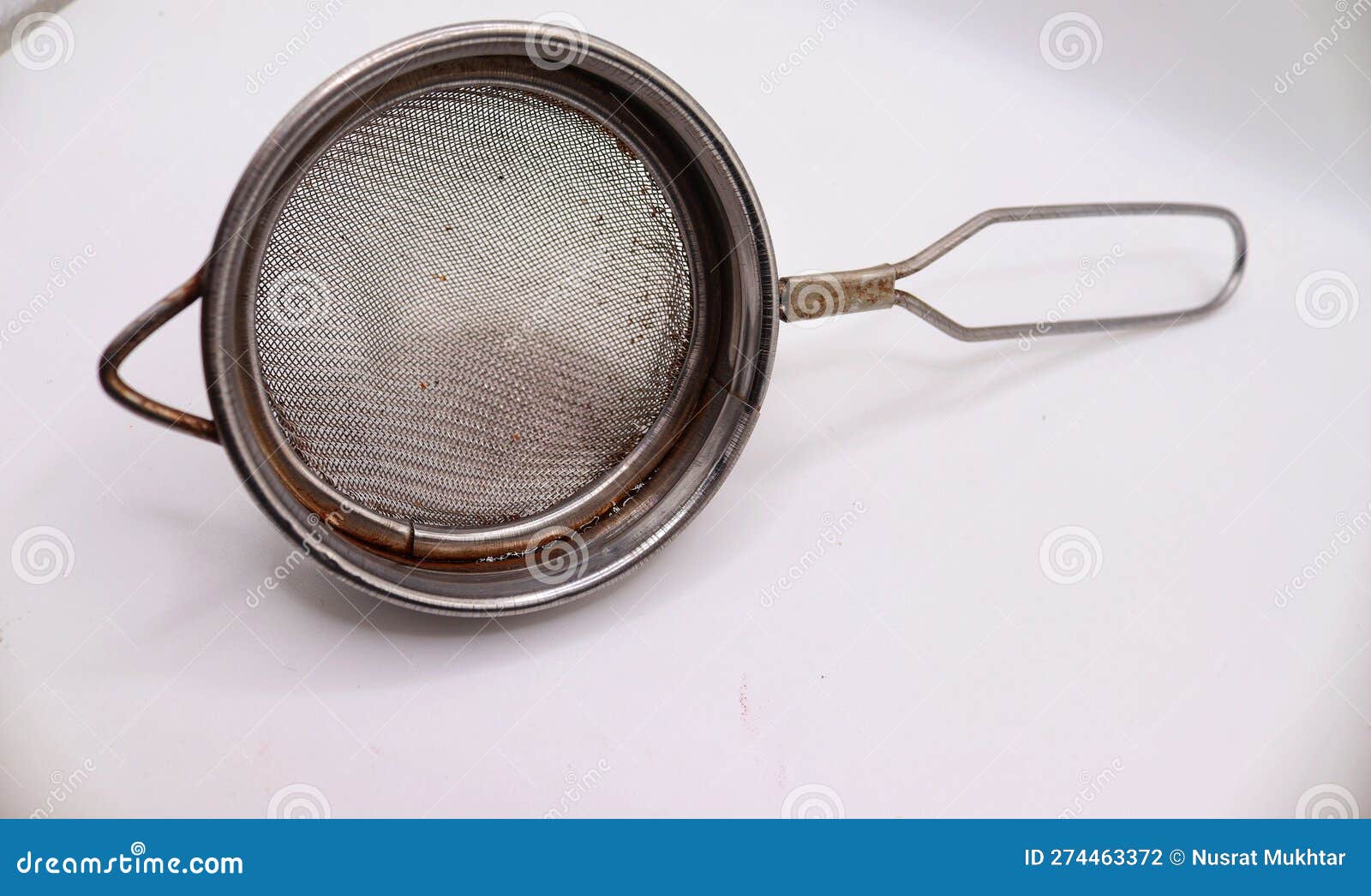Stainless Steel Tea Strainer Stock Photo - Image of iron, glass: 274463372