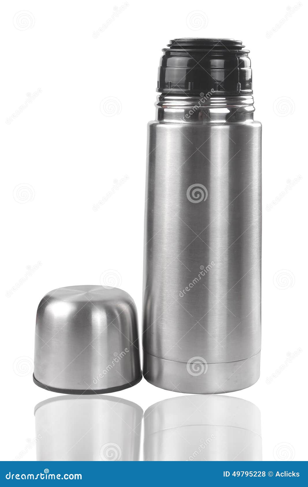 Stainless steel thermos stock photo. Image of steel, tool - 49795228