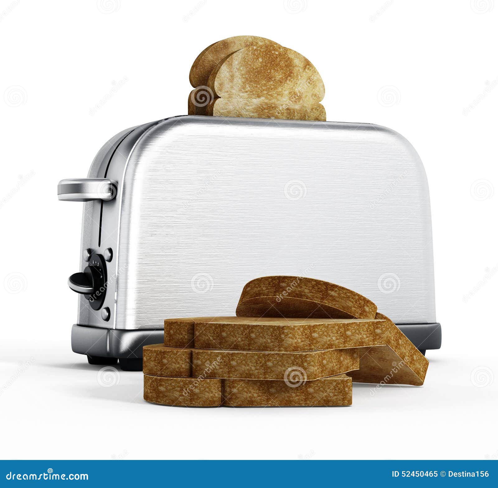 Stainless steel toaster stock illustration. Illustration of object ...