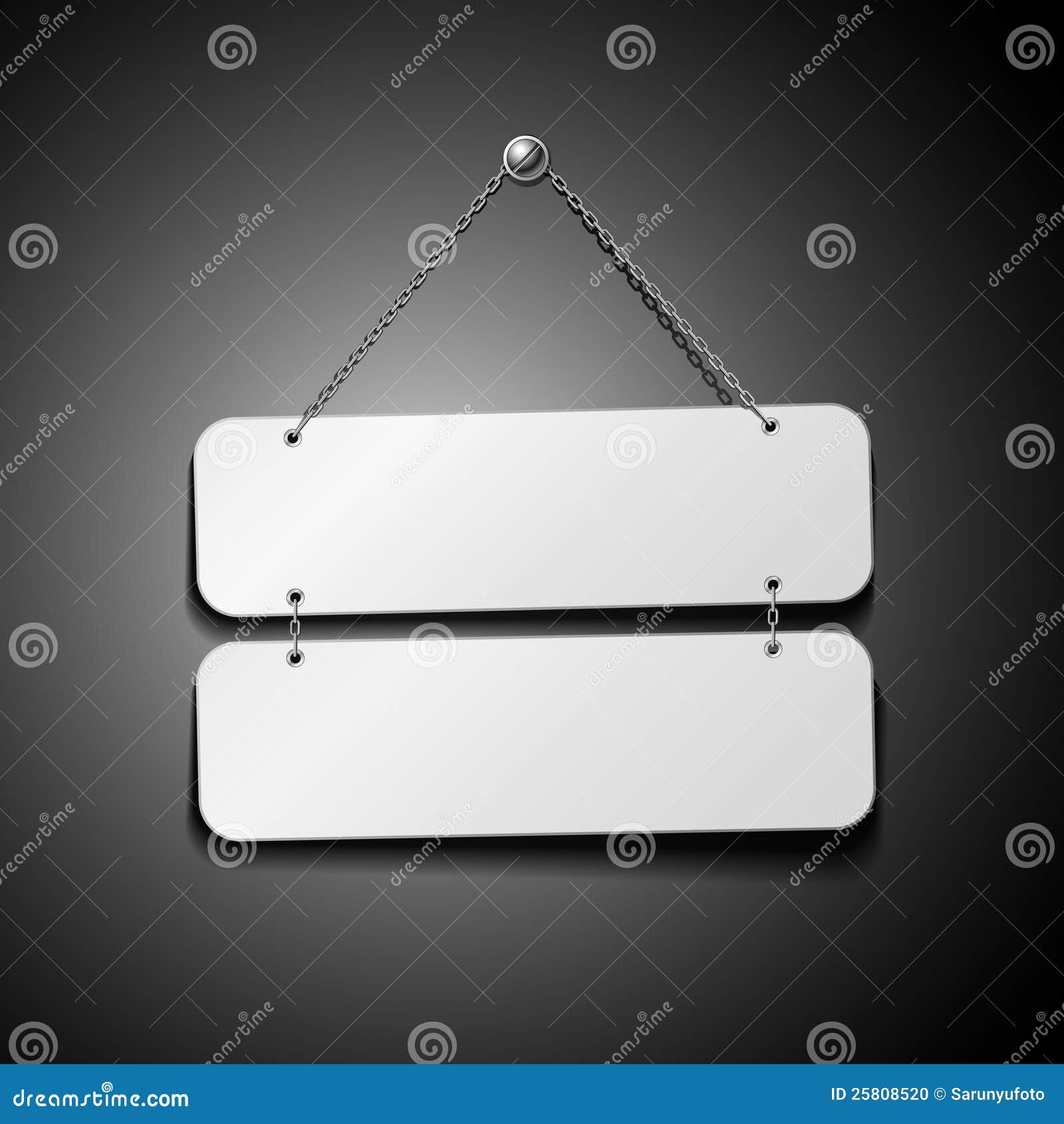 Stainless Steel Two Nameplate Stock Illustration - Illustration of ...